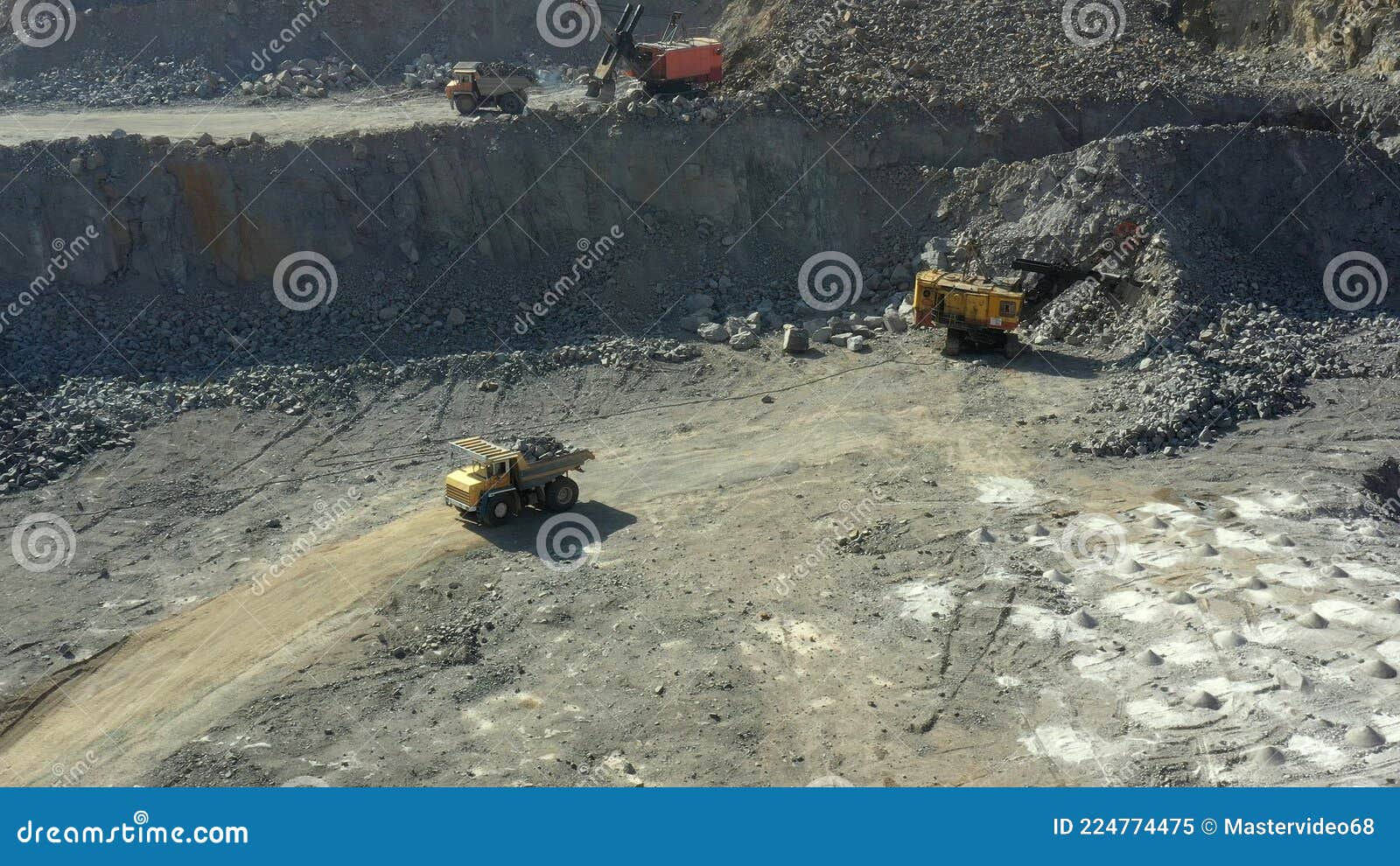 Quarry for the Extraction of Granite. Granite Quarry. Stock Image ...