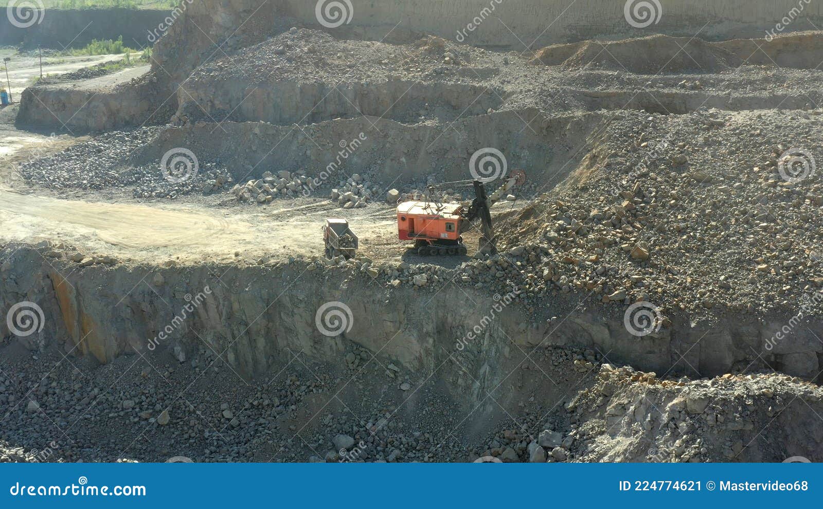 Quarry for the Extraction of Granite. Granite Quarry. Stock Image ...