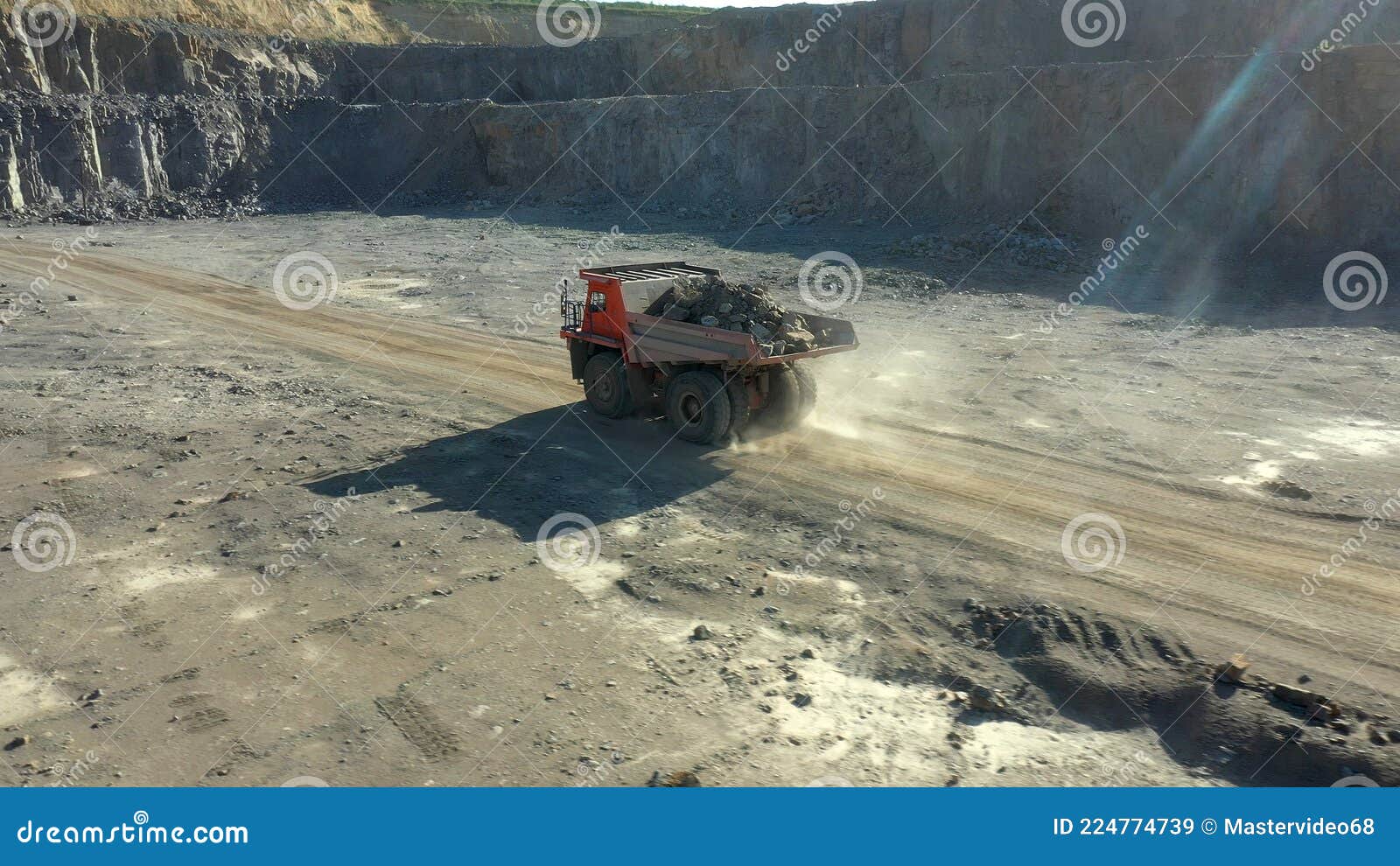 Quarry for the Extraction of Granite. Granite Quarry. Stock Image ...