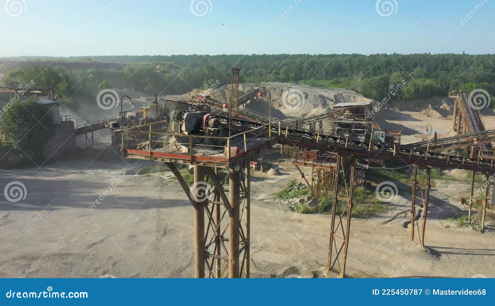 Quarry for the Extraction of Granite. Granite Quarry. Extraction of ...