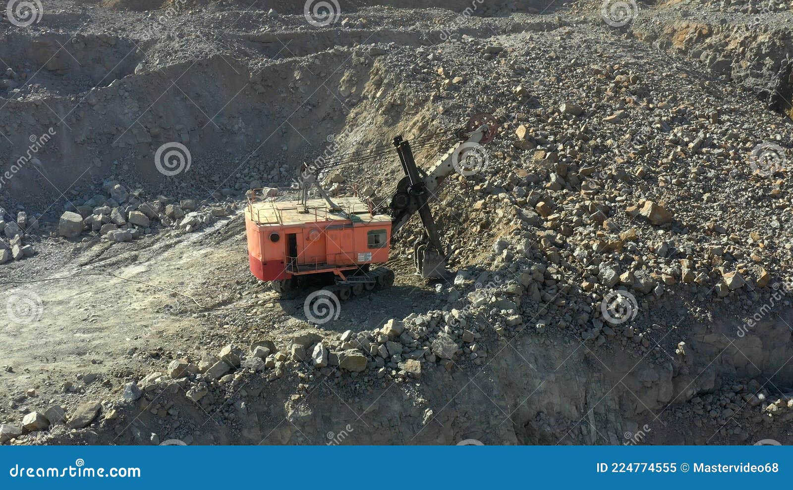 Quarry for the Extraction of Granite. Granite Quarry. Stock Image ...
