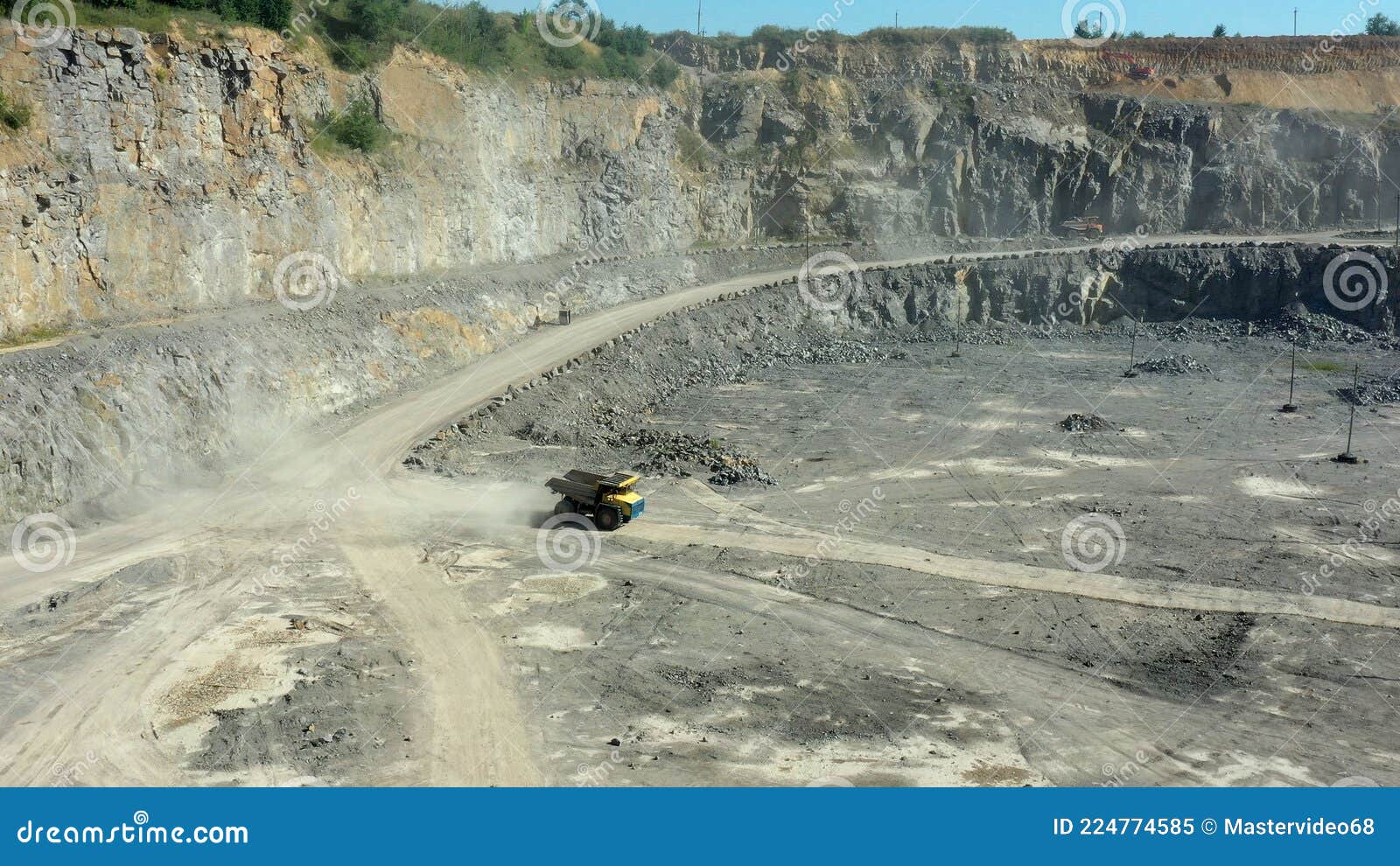 Quarry for the Extraction of Granite. Granite Quarry. Stock Image ...