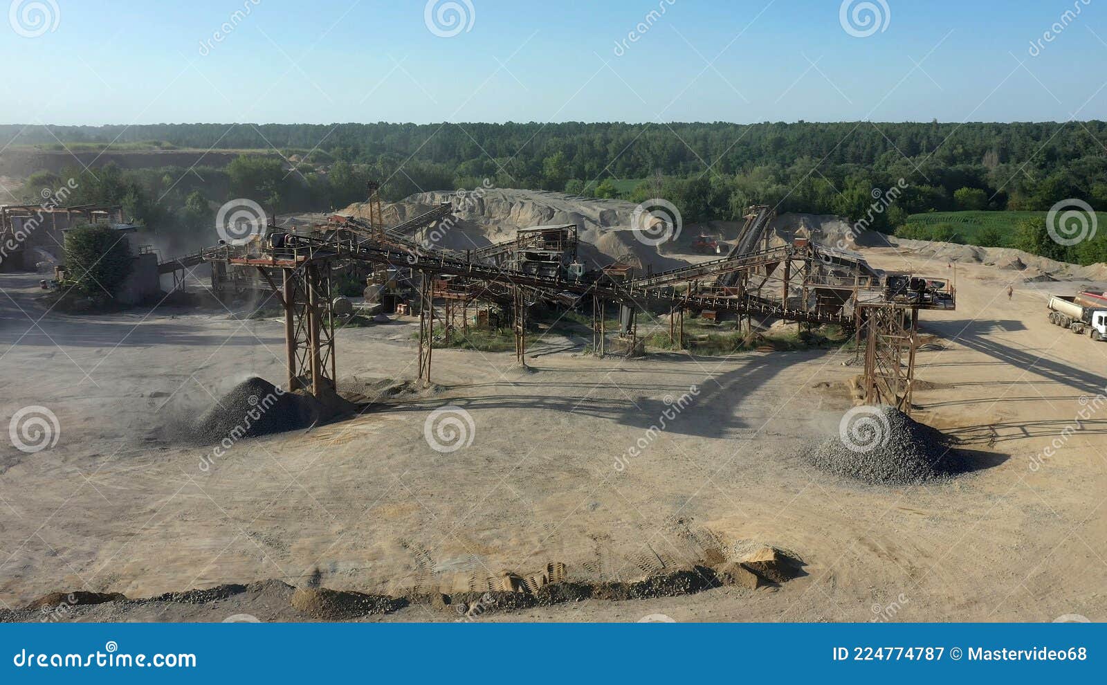 Quarry for the Extraction of Granite. Granite Quarry. Stock Image ...