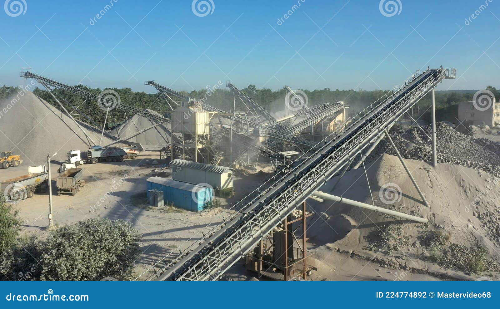 Quarry for the Extraction of Granite. Granite Quarry. Stock Photo ...