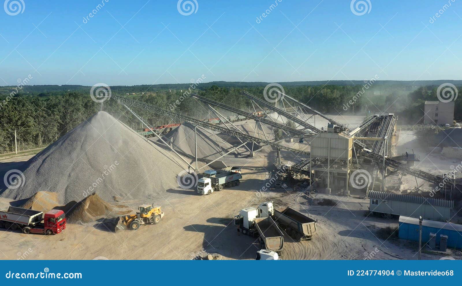 Quarry for the Extraction of Granite. Granite Quarry. Stock Photo ...