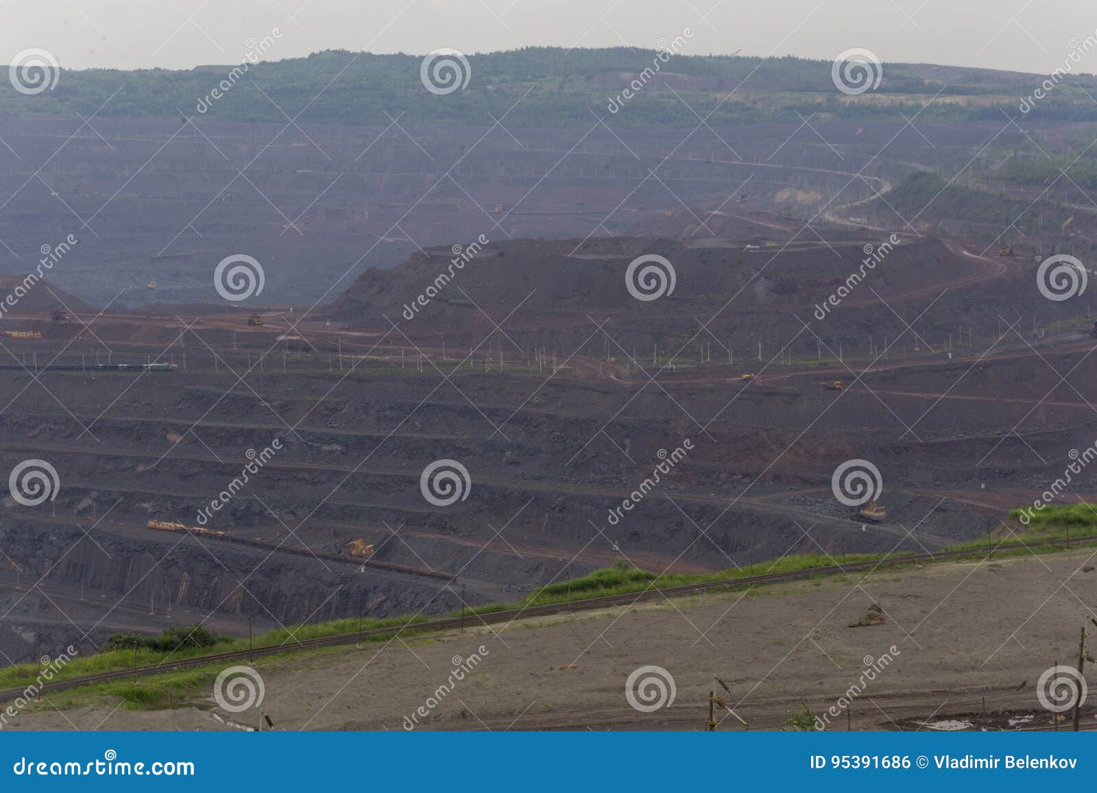 Quarry for the Extraction of Iron Ore 3 Stock Photo - Image of ecology ...