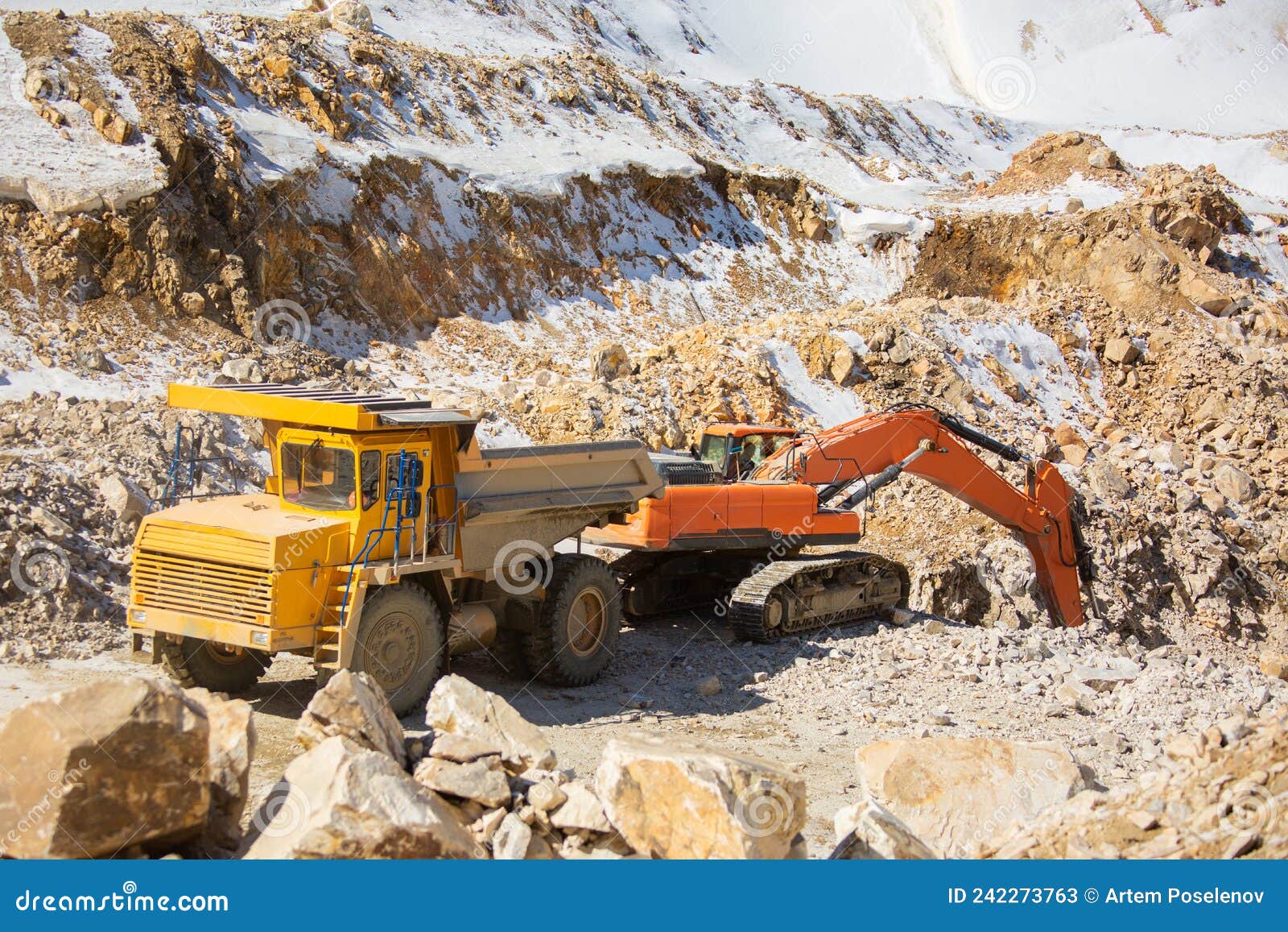Quarry For The Extraction Of Sand And Stone, Its Transformation Into ...