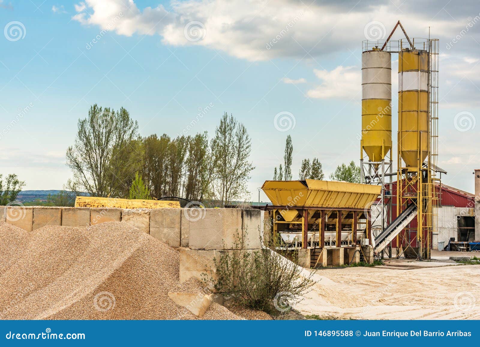 Quarry Extraction and Storage of River Sand Stock Photo - Image of ...