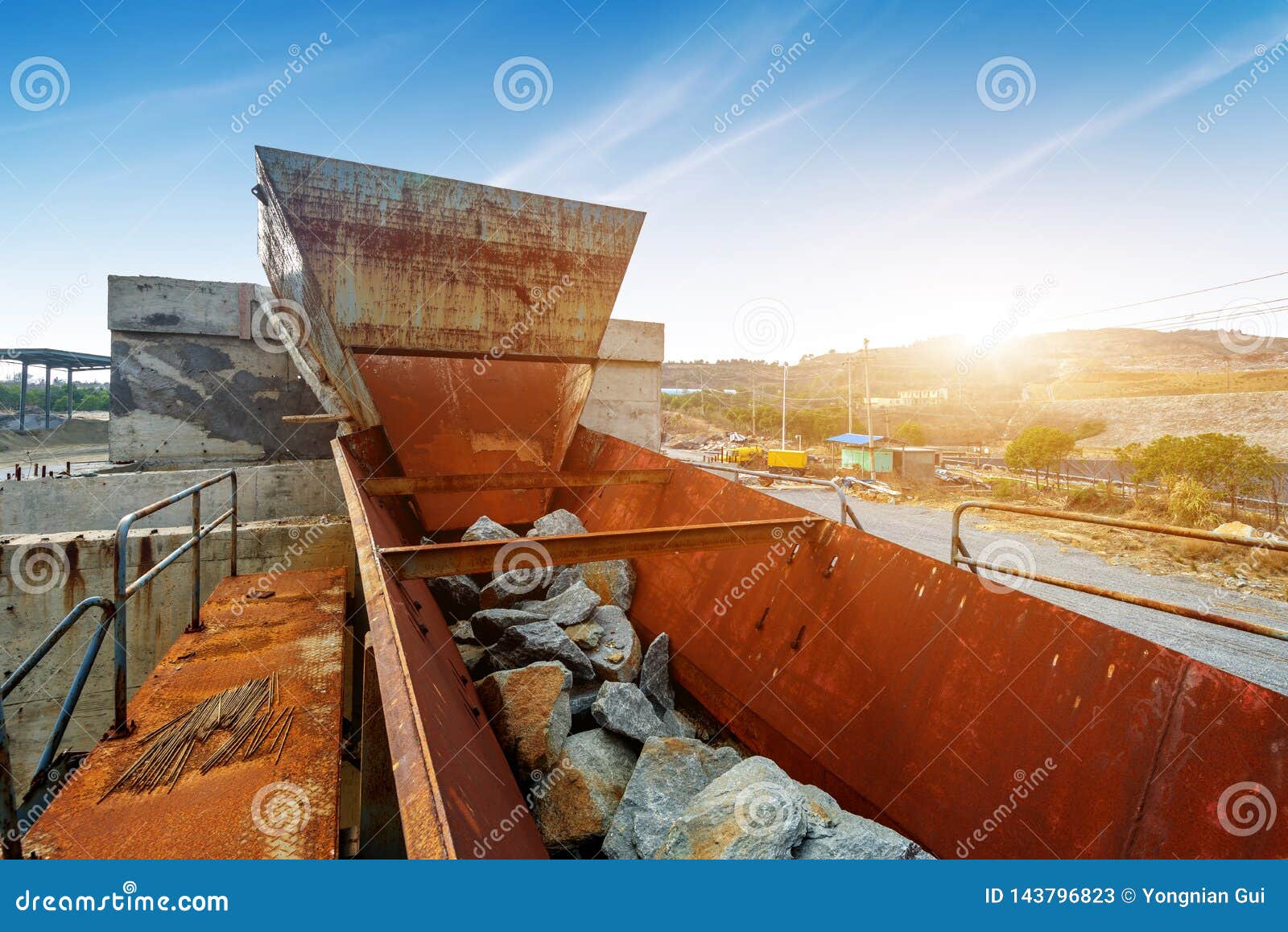 Quarry Machinery and Equipment Stock Image - Image of transport ...