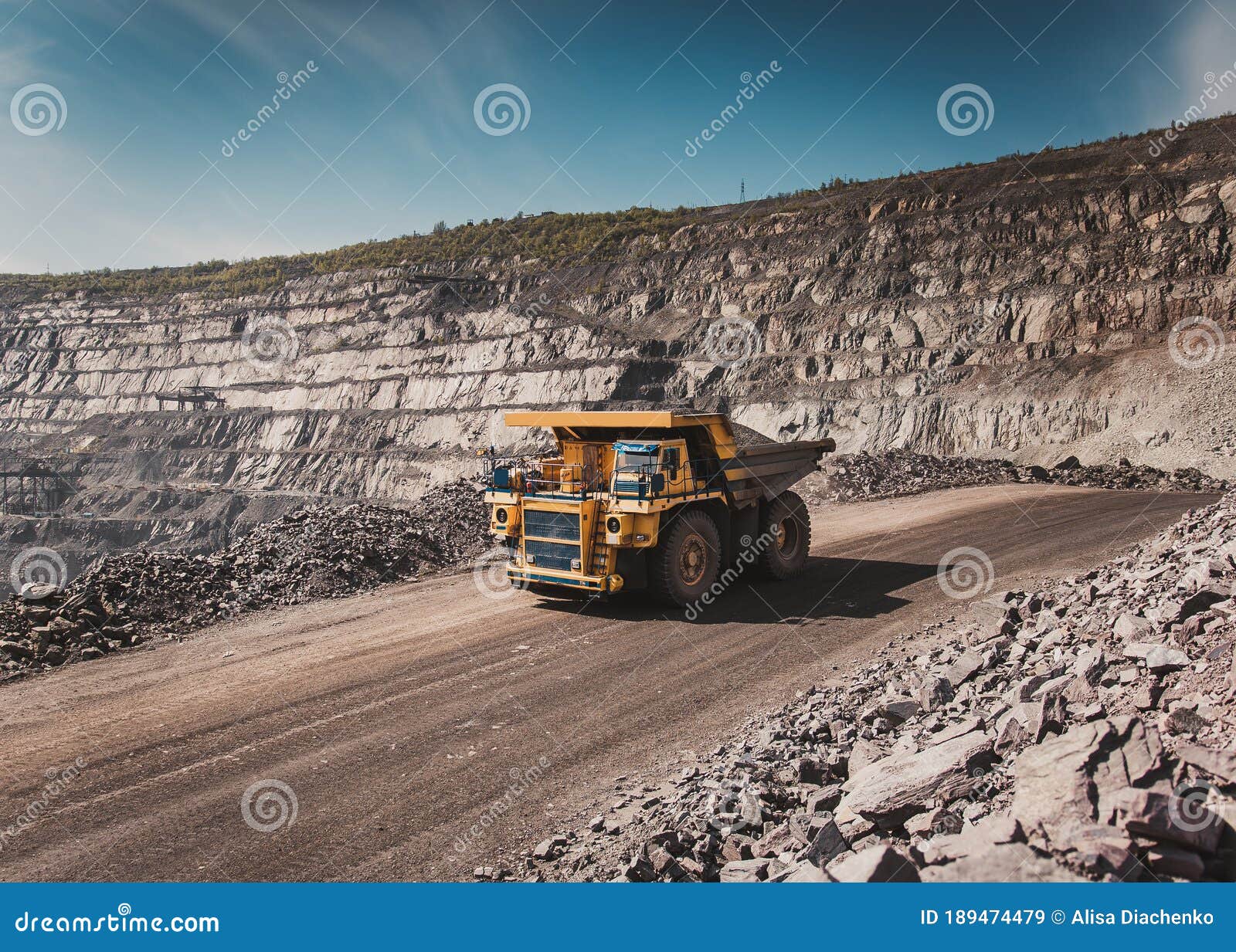 Quarry Mining in a Quarry by Machines Stock Image - Image of handmade ...