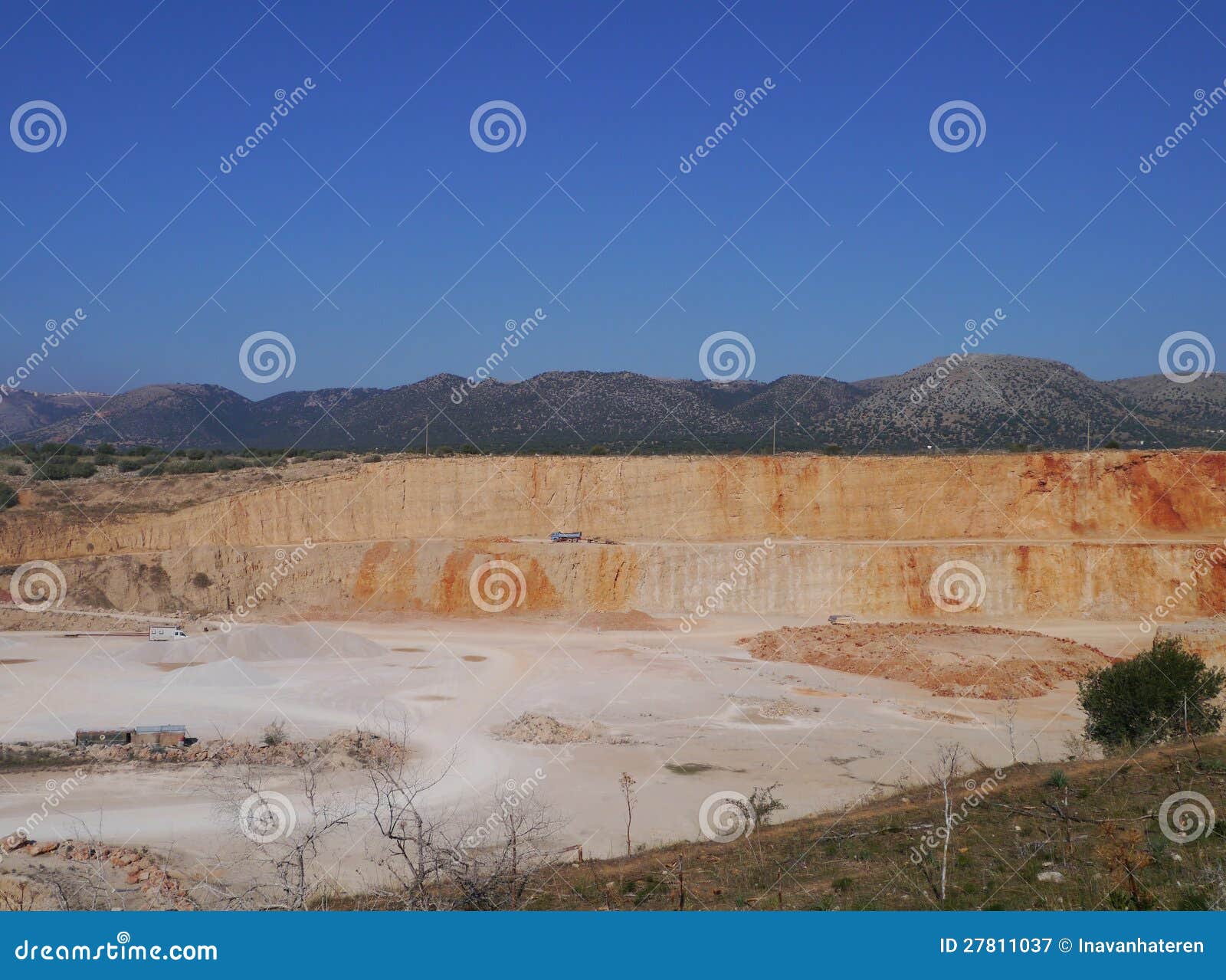 Quarry is an open pit mine stock image. Image of equipment - 27811037