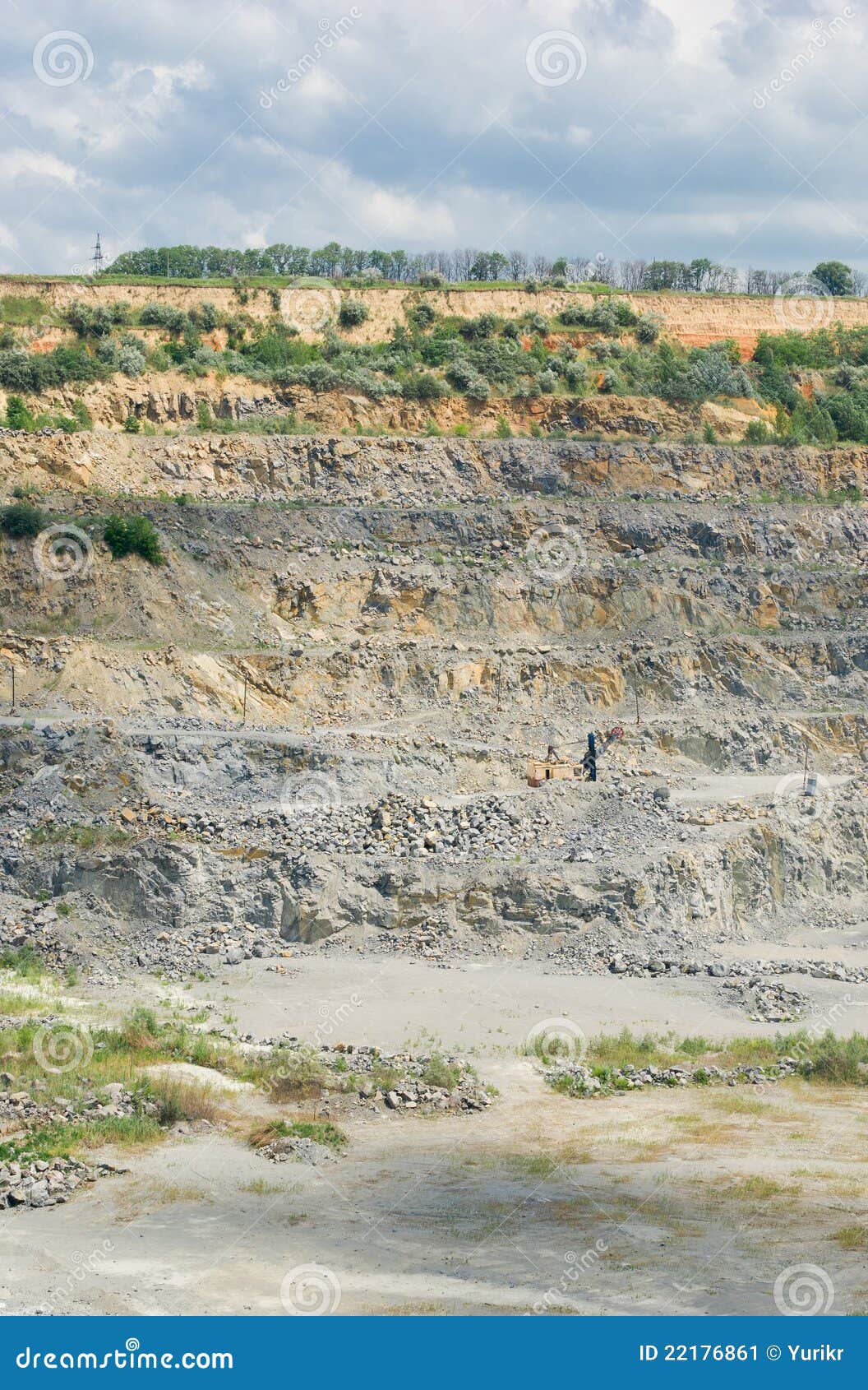 Quarry - Open-pit Mining for Rocks Stock Image - Image of machinery ...