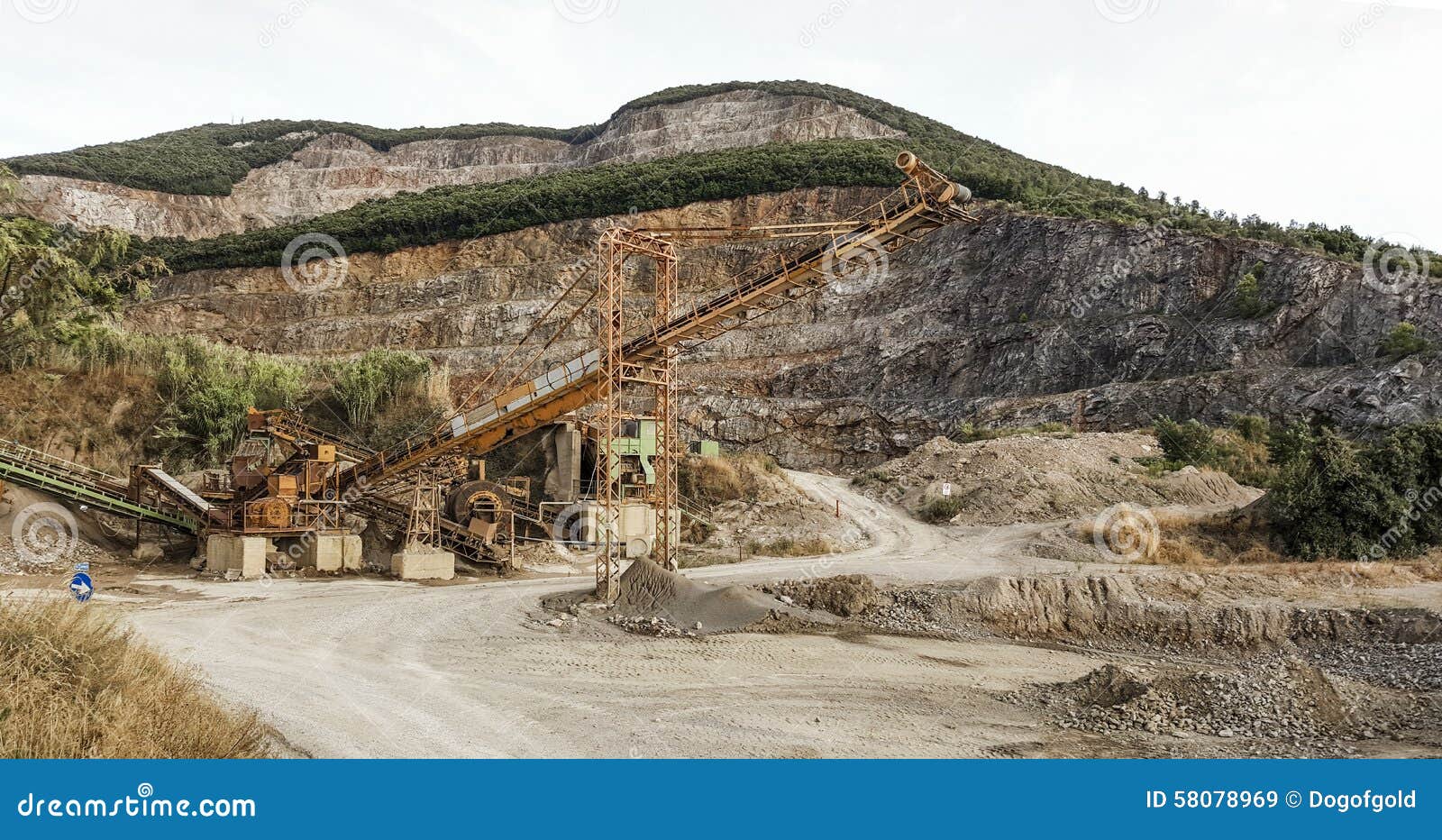 Quarry stock image. Image of mining, mines, construction - 58078969