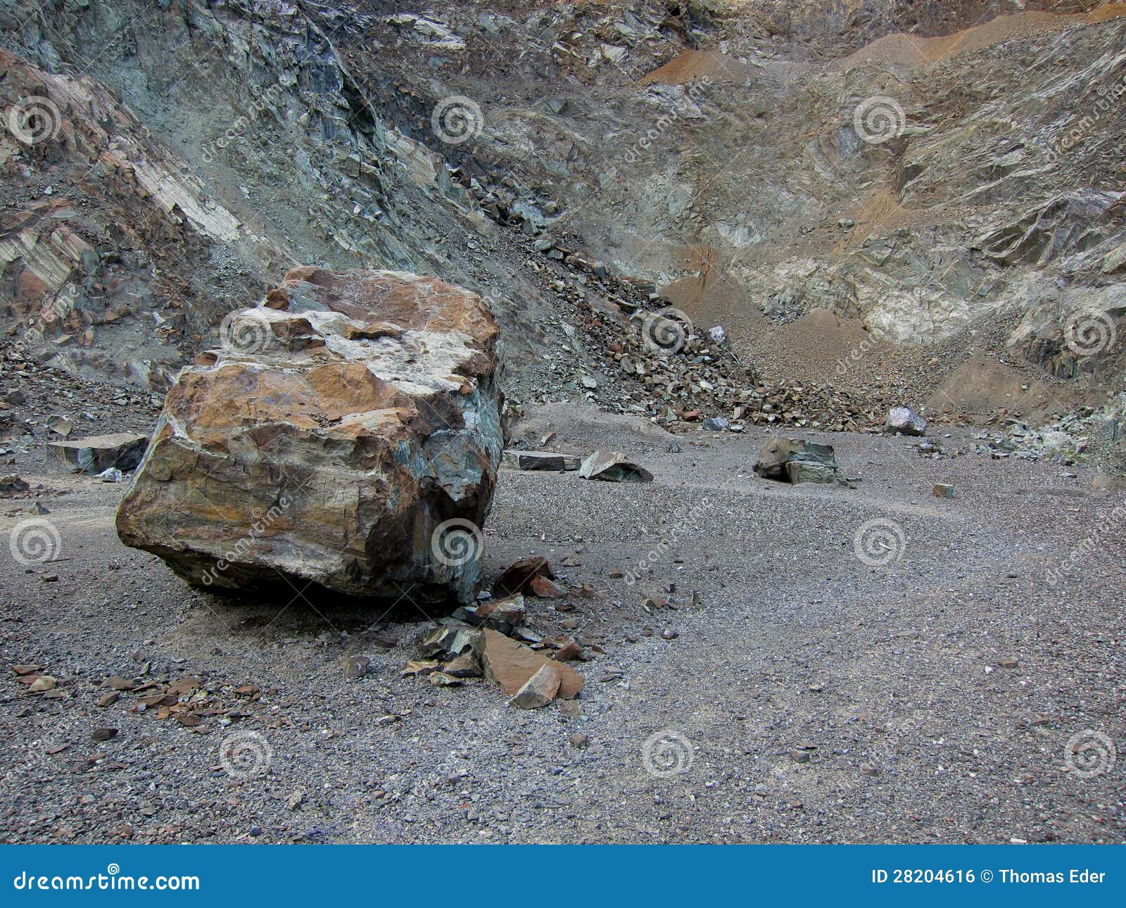 Quarry rock stock photo. Image of industrial, heavy, environment - 28204616