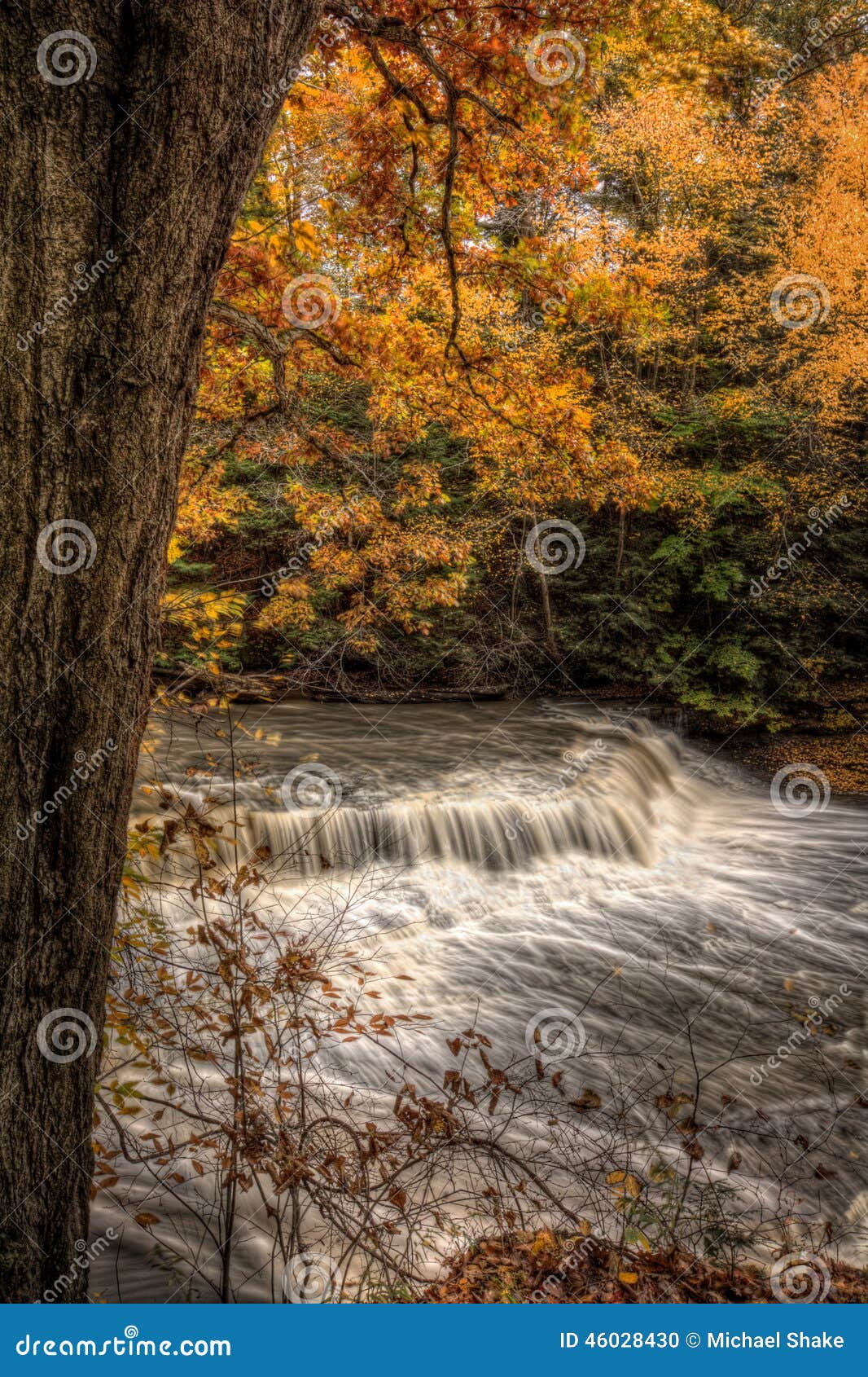 Quarry Rock Falls stock photo. Image of nature, leaves - 46028430