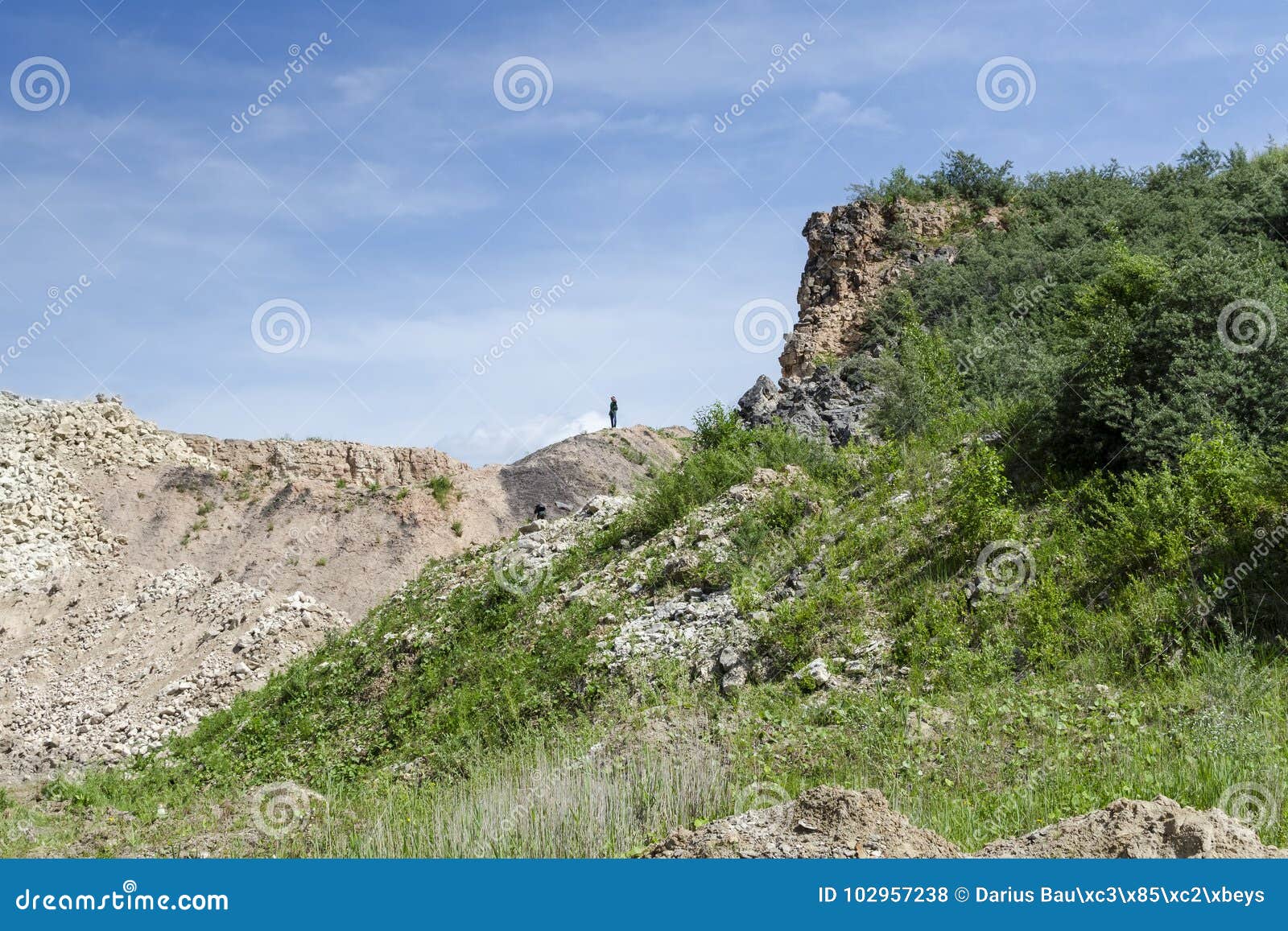 Quarry stock photo. Image of site, equipment, limestone - 102957238