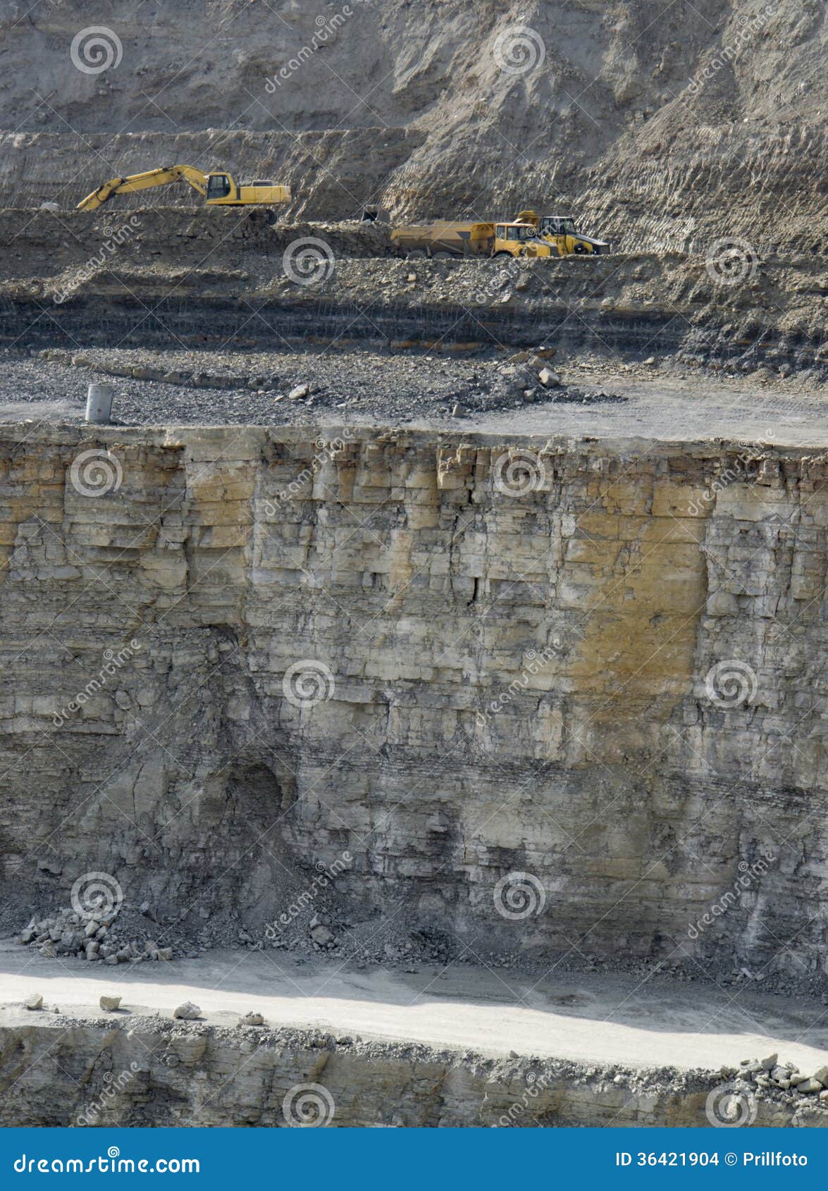 Quarry scenery stock photo. Image of dredge, dingy, digger - 36421904