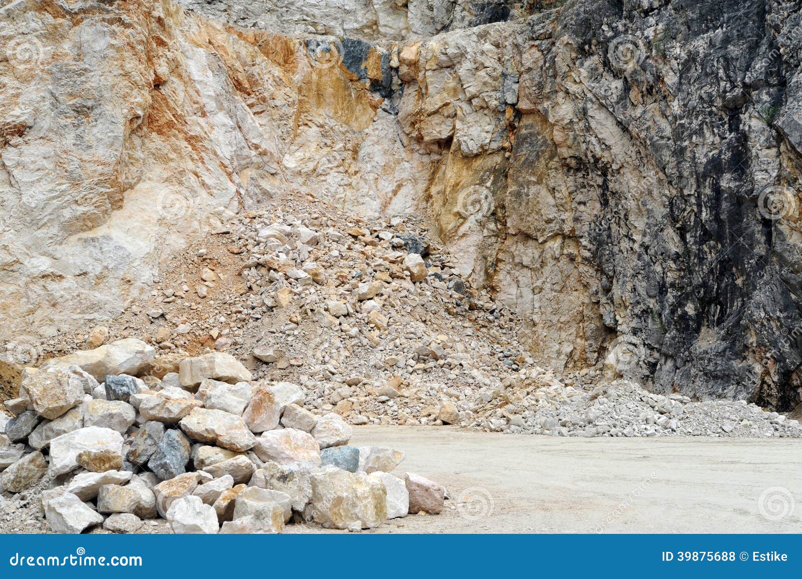 Quarry stock photo. Image of extraction, industrial, landscape - 39875688