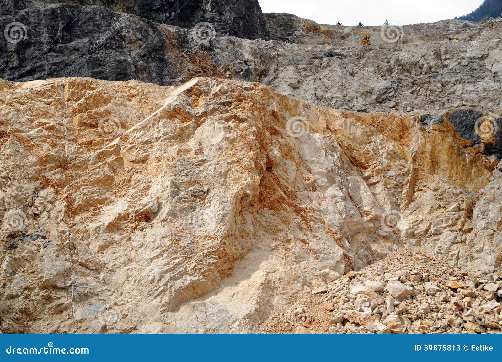 Quarry stock image. Image of limestone, heavy, pattern - 39875813