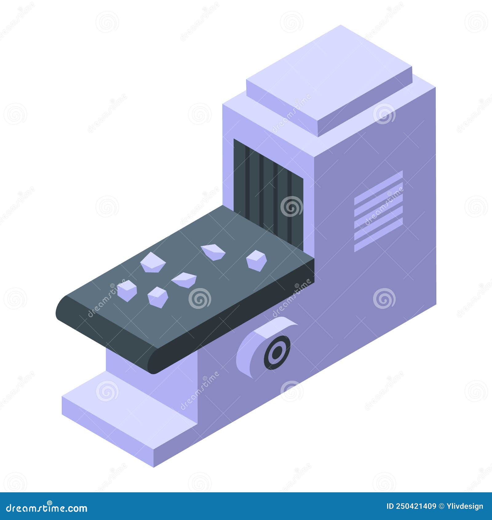 Quarry Stone Line Icon Isometric Vector. Mine Truck Stock Vector ...