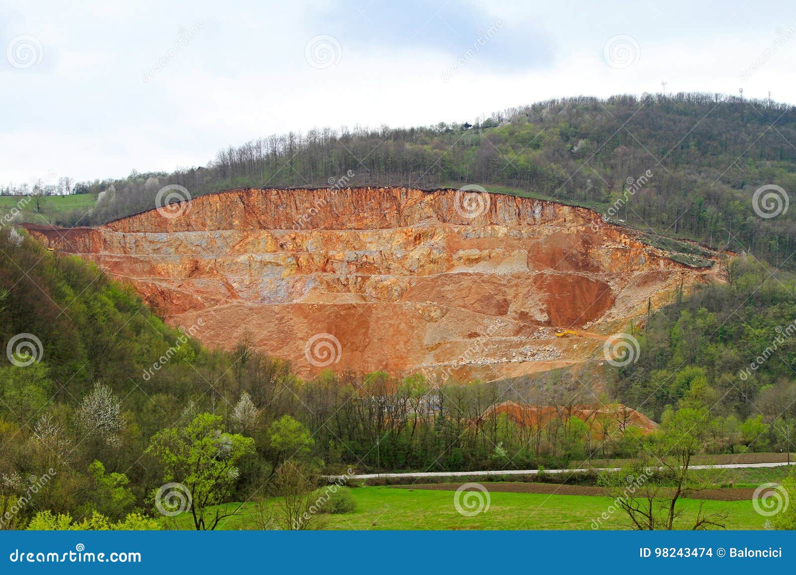 Quarry stock photo. Image of excavation, rocks, digger - 98243474