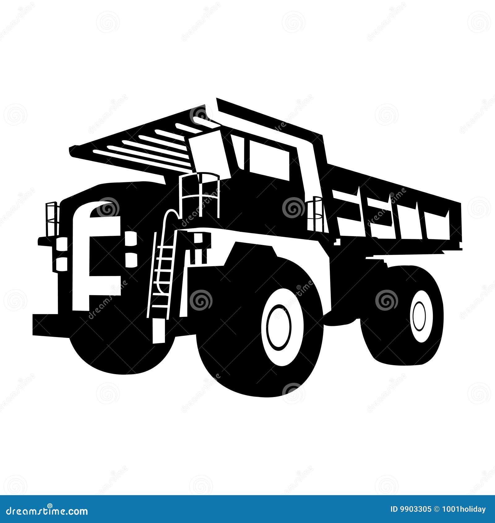 Quarry truck stock vector. Illustration of industry, heavy - 9903305
