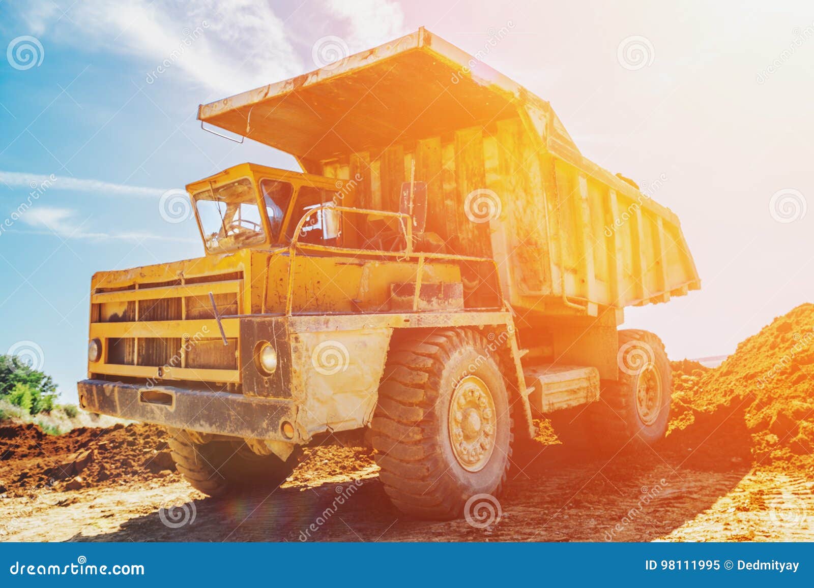 Quarry Truck Behind Stock Photo | CartoonDealer.com #93480420