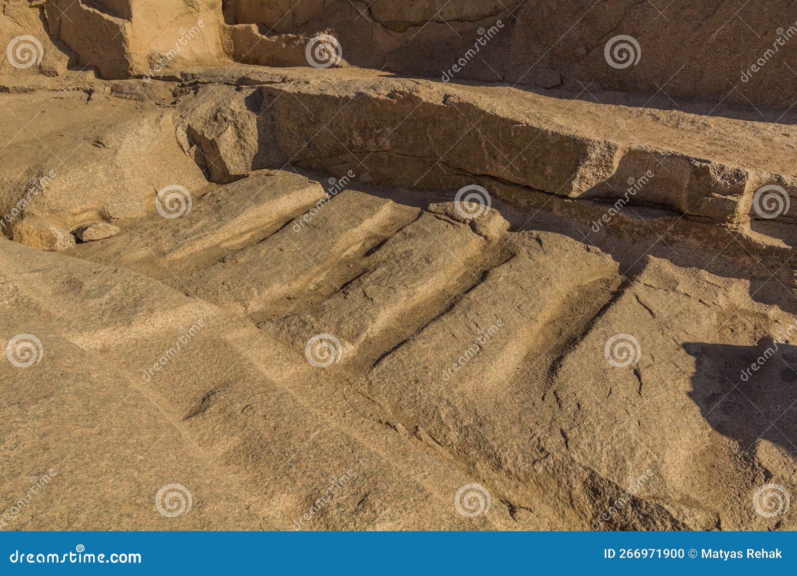 Quarry at the Unfinished Obelisk in Aswan, Egy Stock Photo - Image of ...