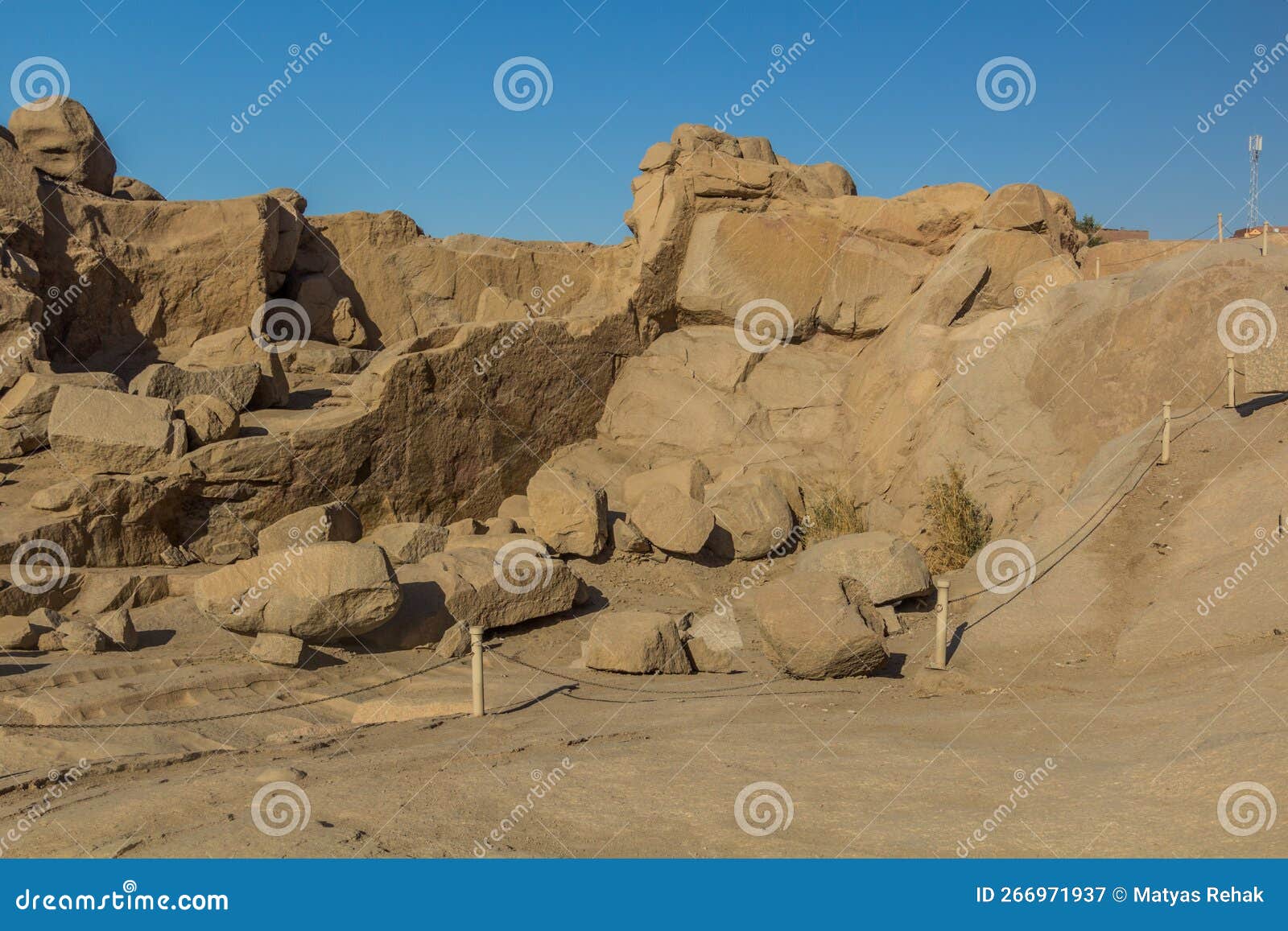 Quarry at the Unfinished Obelisk in Aswan, Egy Stock Image - Image of ...