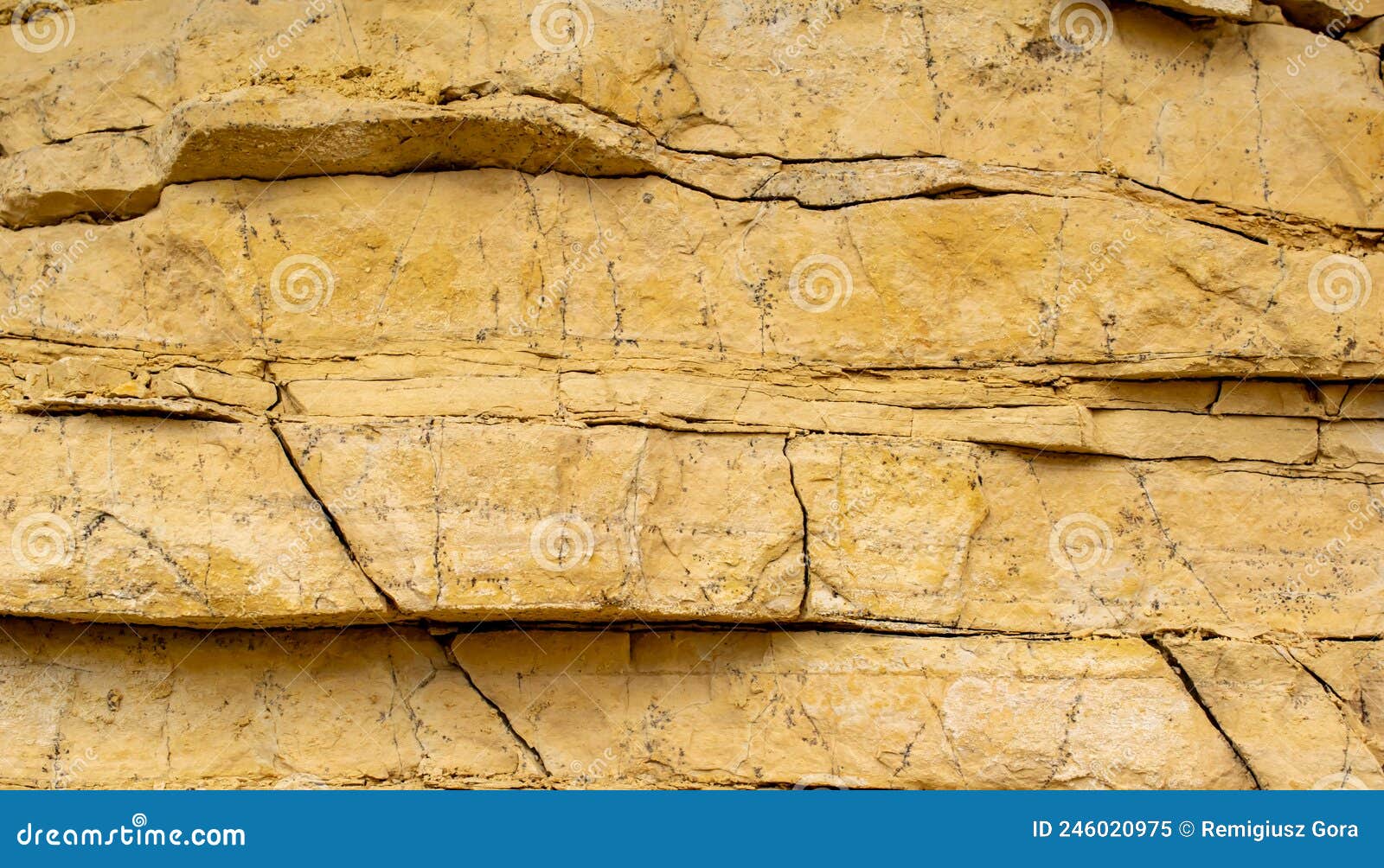 Quarry Wall, Background or Texture with Stones, Limestone, Dolomite ...