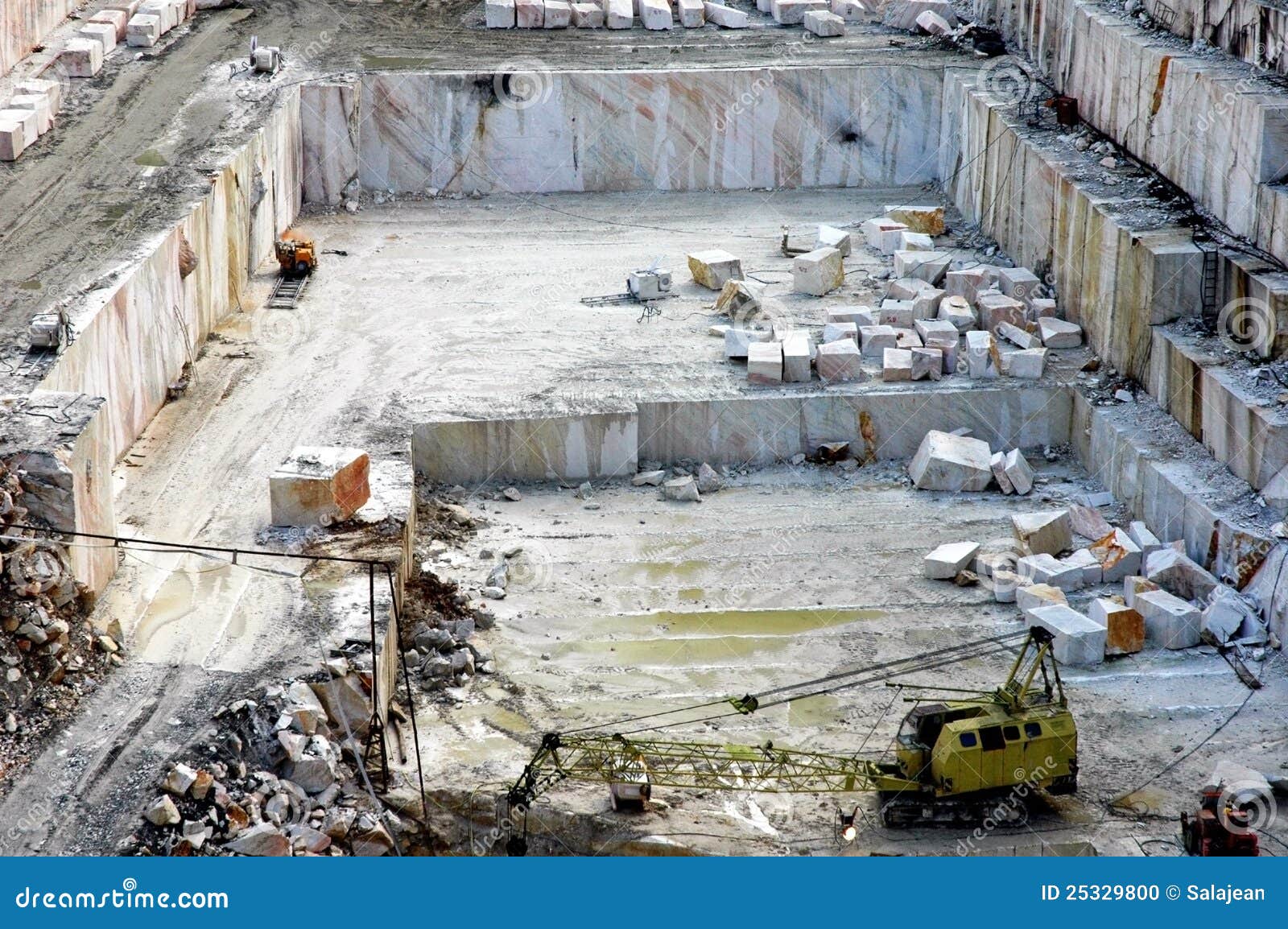 Quarry of white marble stock photo. Image of statue, produce - 25329800