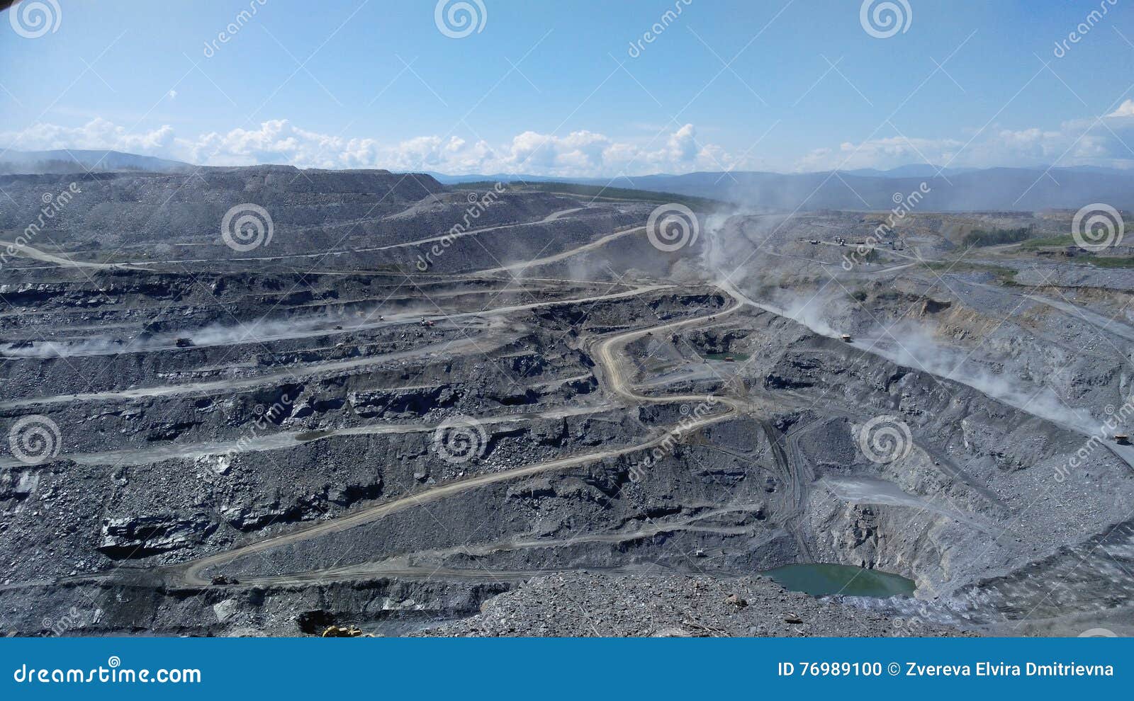 In the quarry work stock photo. Image of mining, work - 76989100