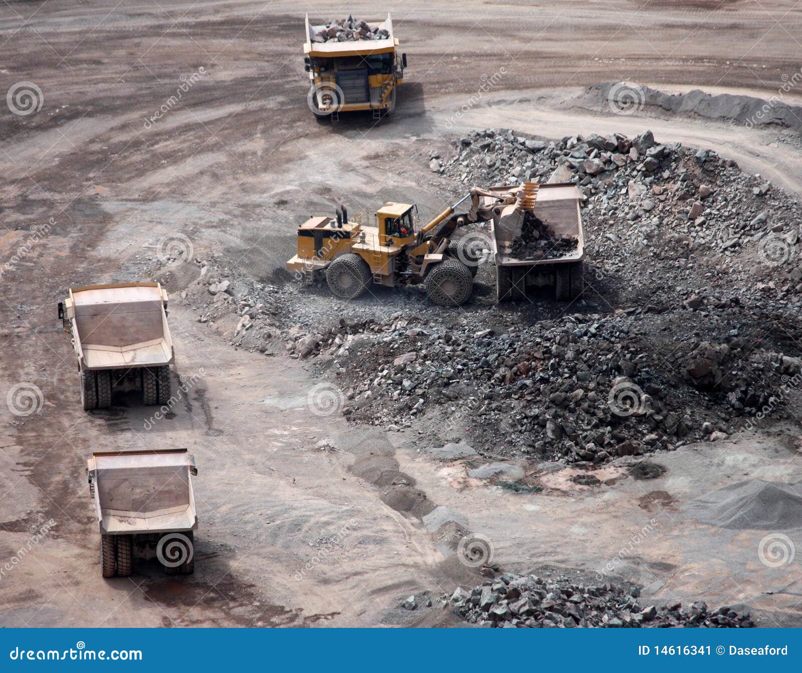 Quarry Workings stock image. Image of mineral, truck - 14616341