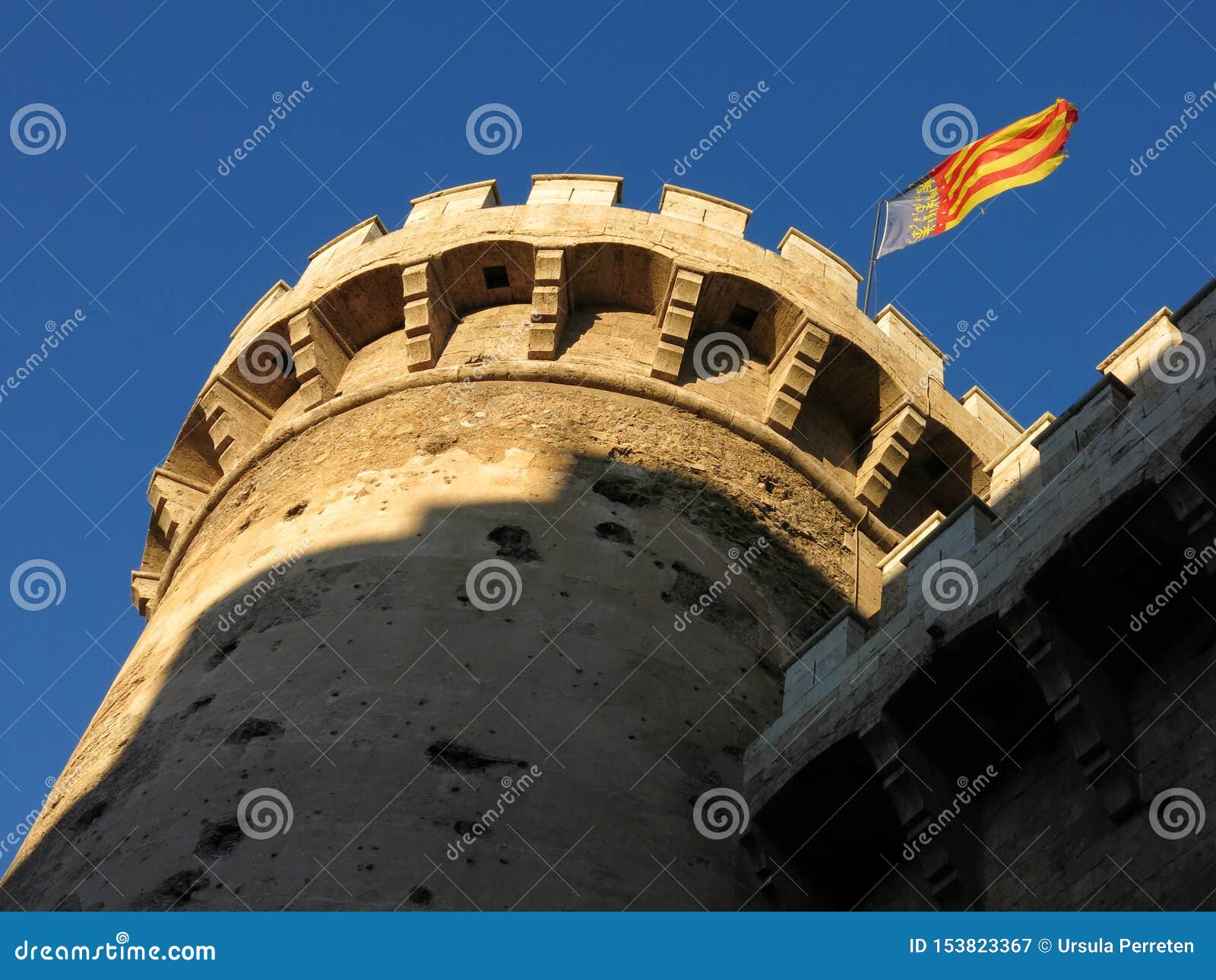 Quart Towers, Medieval Fort in Valencia, Spain Stock Image - Image of ...