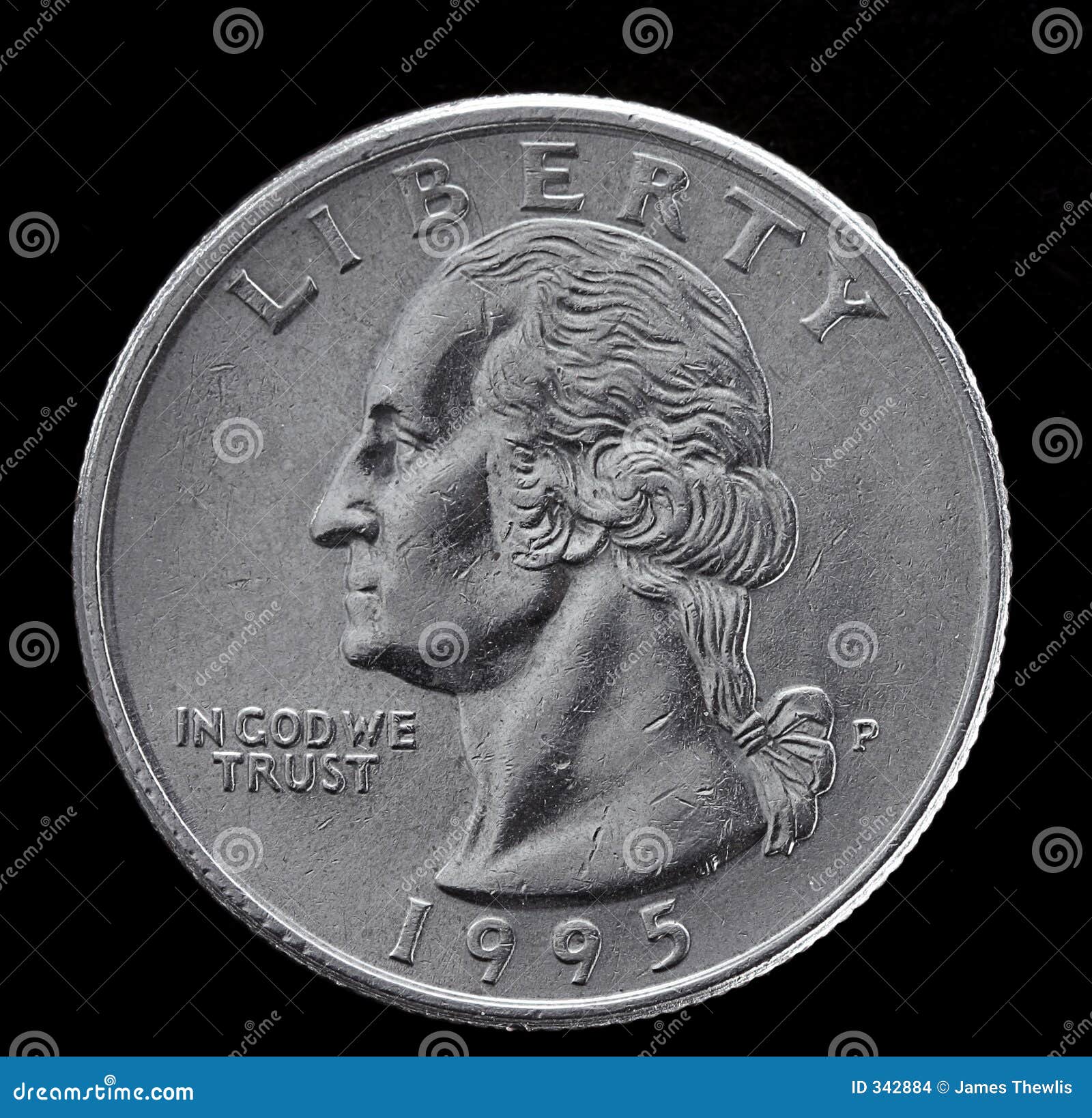 Quarter stock photo. Image of wealth, cents, face, detail - 342884