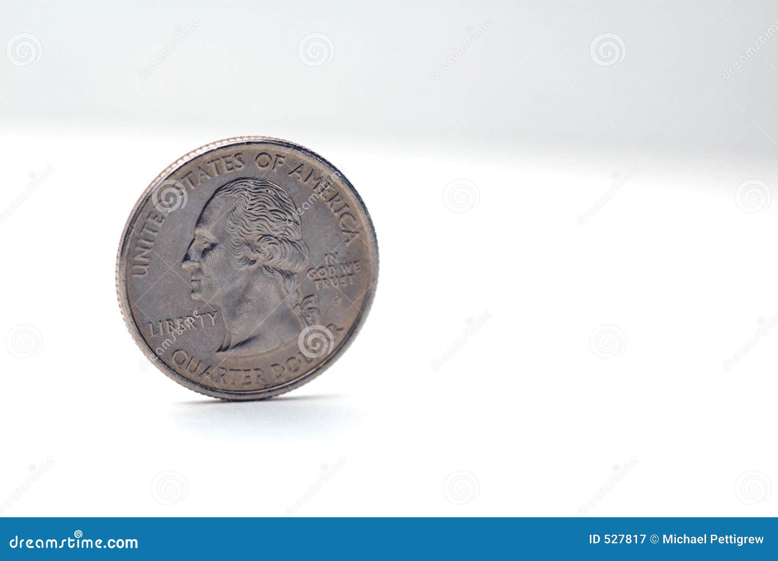 Quarter stock image. Image of side, macro, coin, exchange - 527817