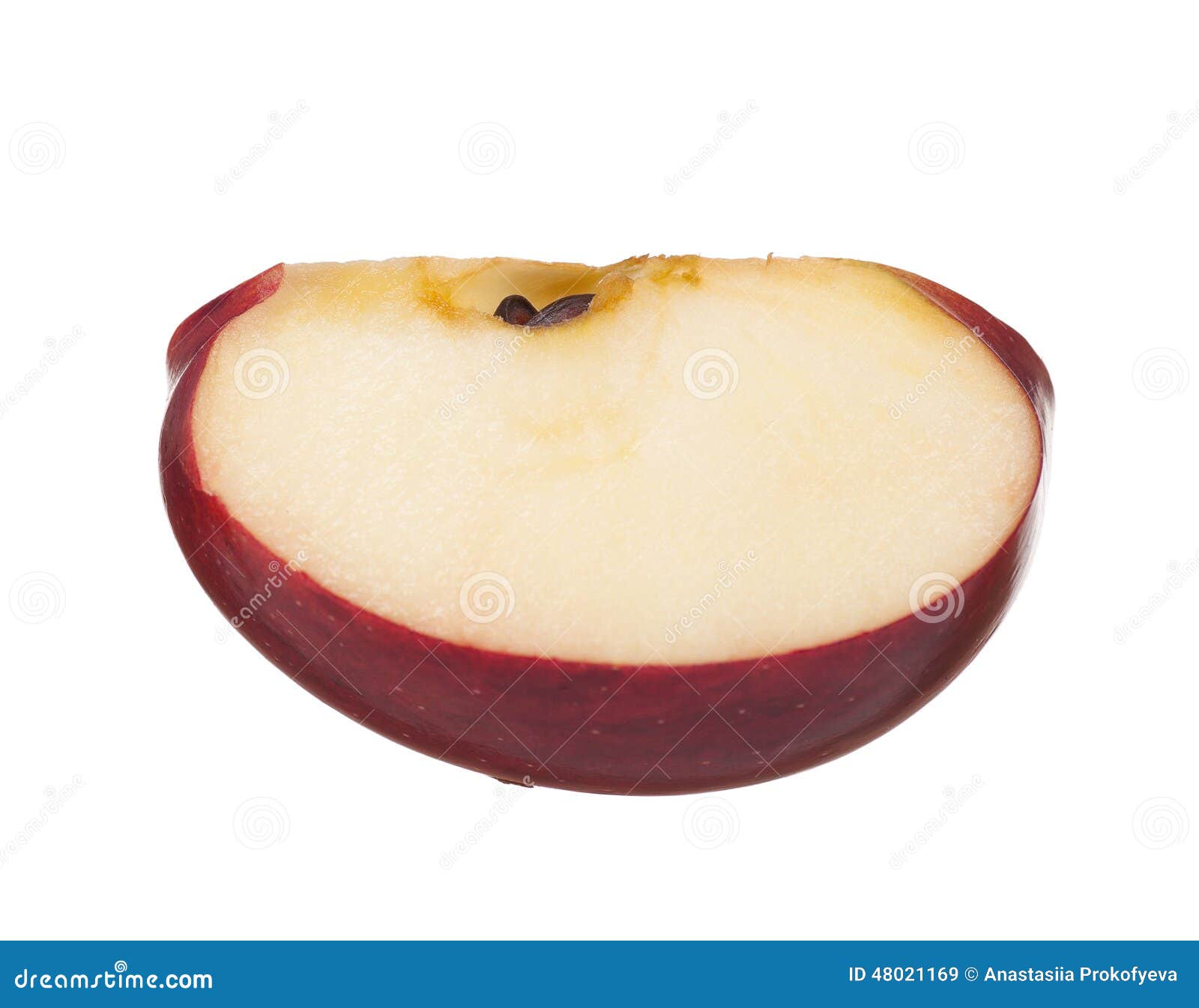Quarter of apple stock image. Image of aromatic, apple - 48021169