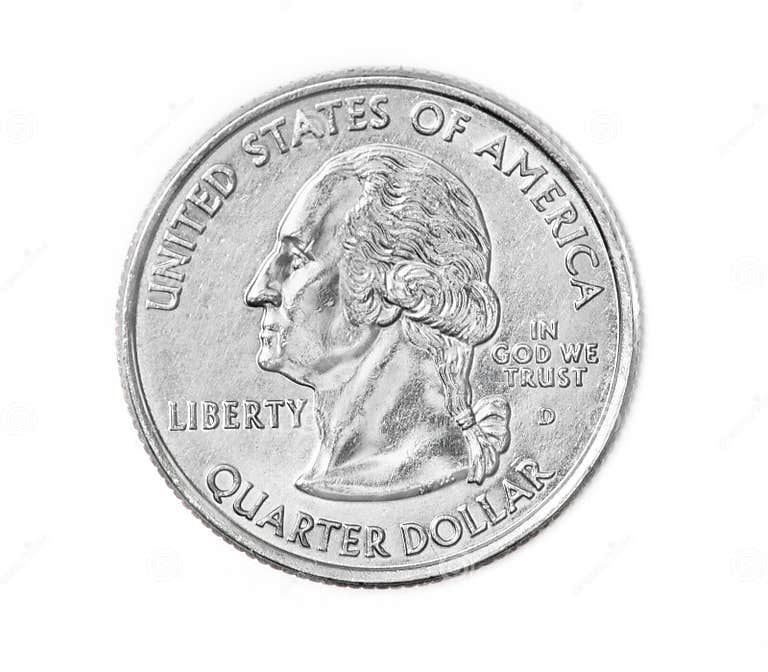 Quarter coin stock image. Image of shine, america, money - 5266741