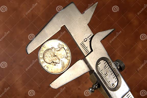 Quarter Dimensions stock photo. Image of measure, precise - 43680