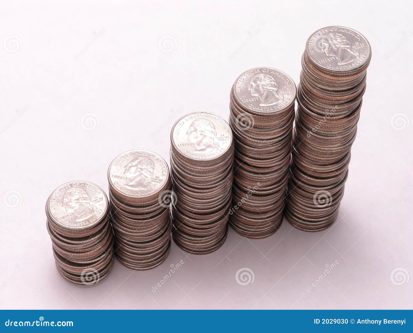 Quarter graph 1 stock photo. Image of banker, american - 2029030