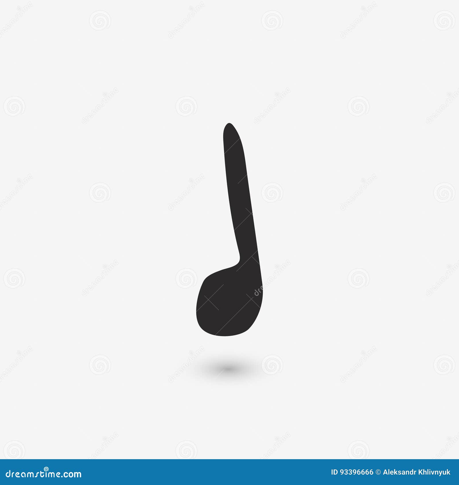Quarter music note icon stock illustration. Illustration of isolated ...