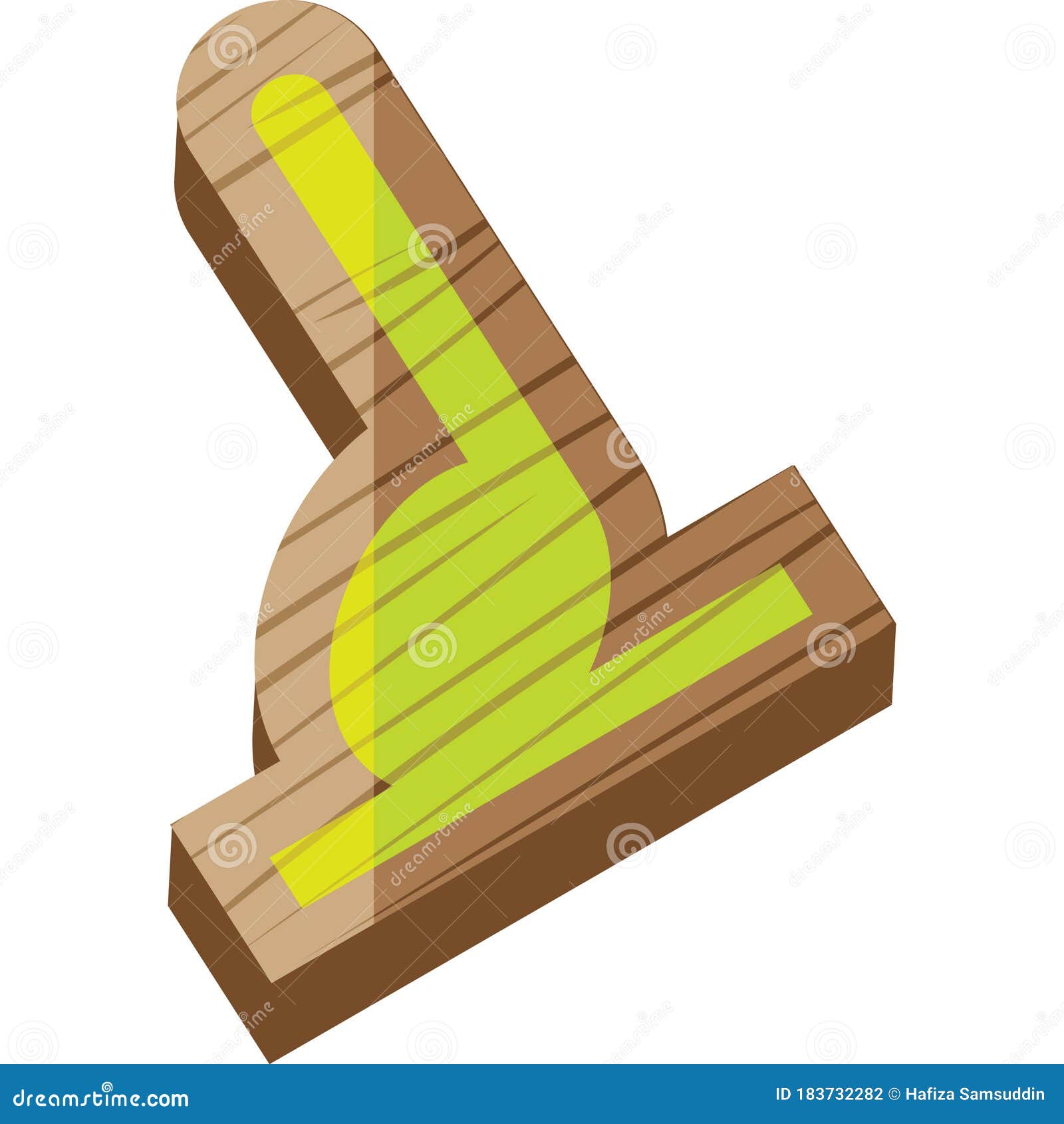 Quarter Note with Ledger Line Below. Vector Illustration Decorative ...