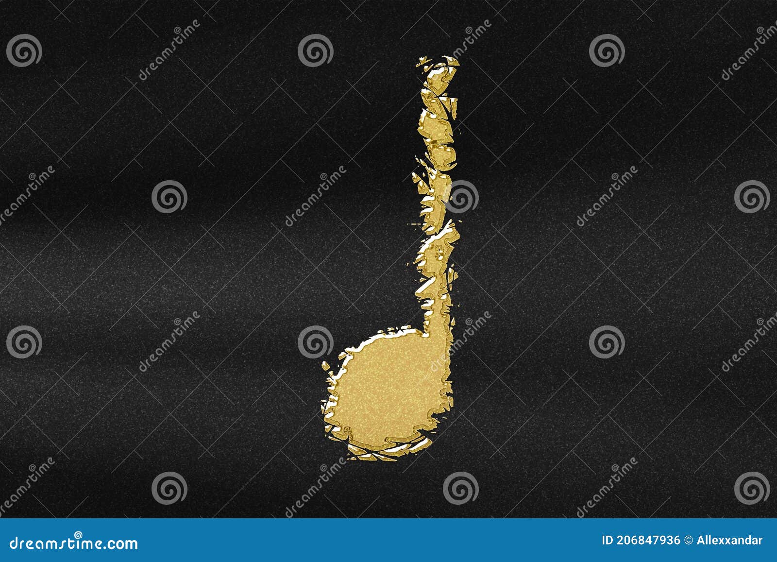 Quarter Note Symbol, Music Background Stock Illustration - Illustration ...
