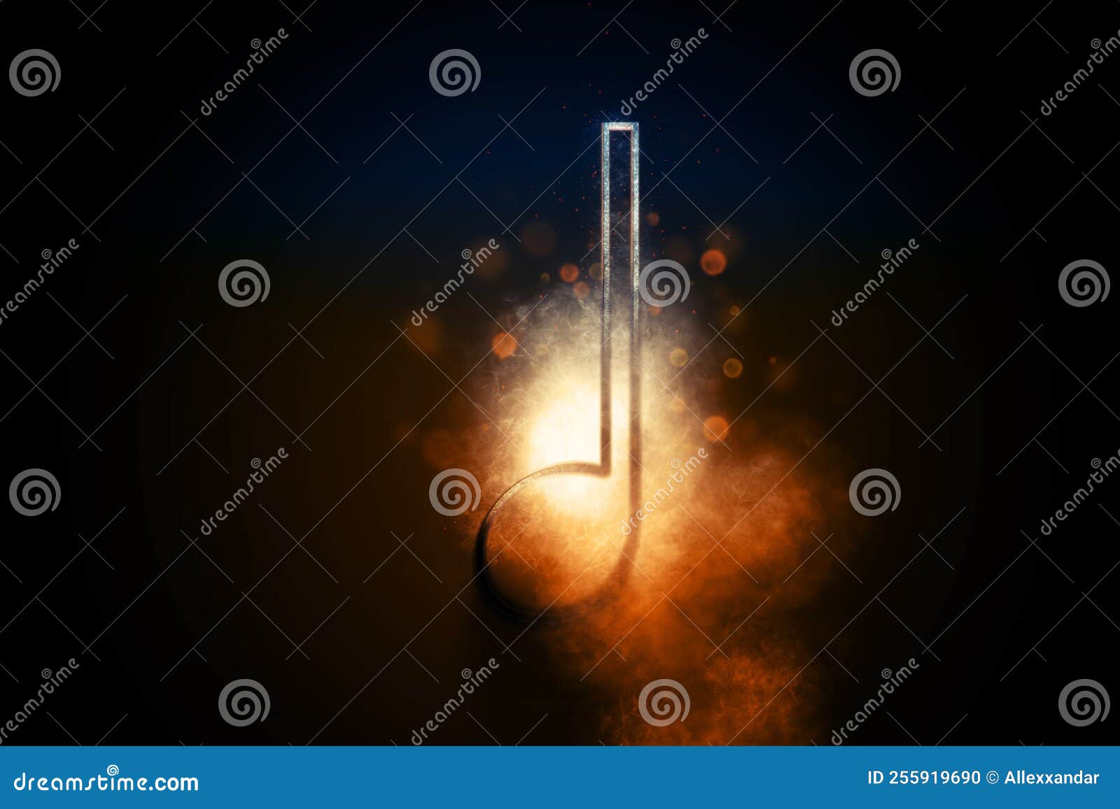 Quarter Note Symbol, Music Background Stock Photo - Image of icon, flow ...