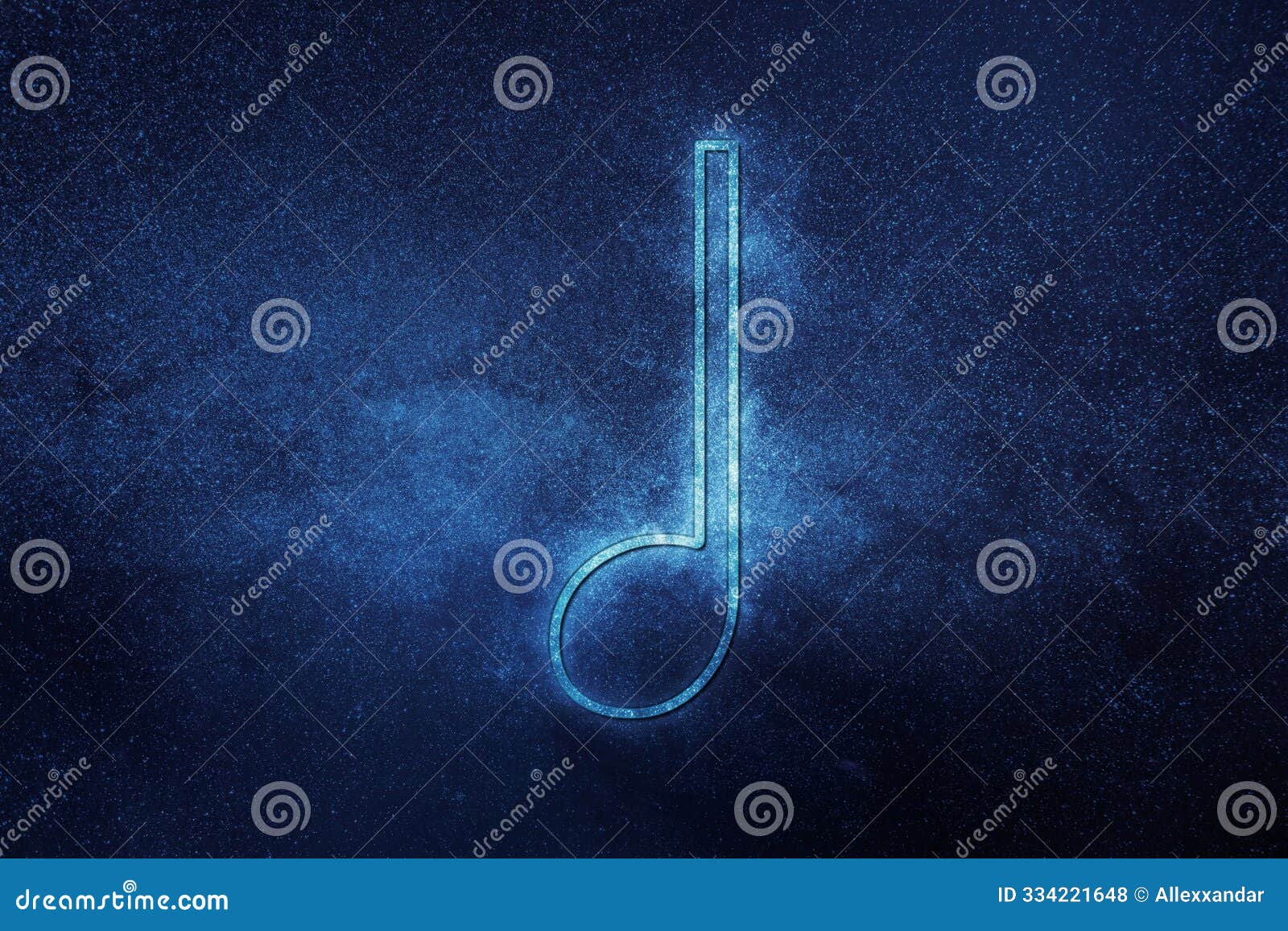 Quarter Note Symbol, Music Background Stock Illustration - Illustration ...