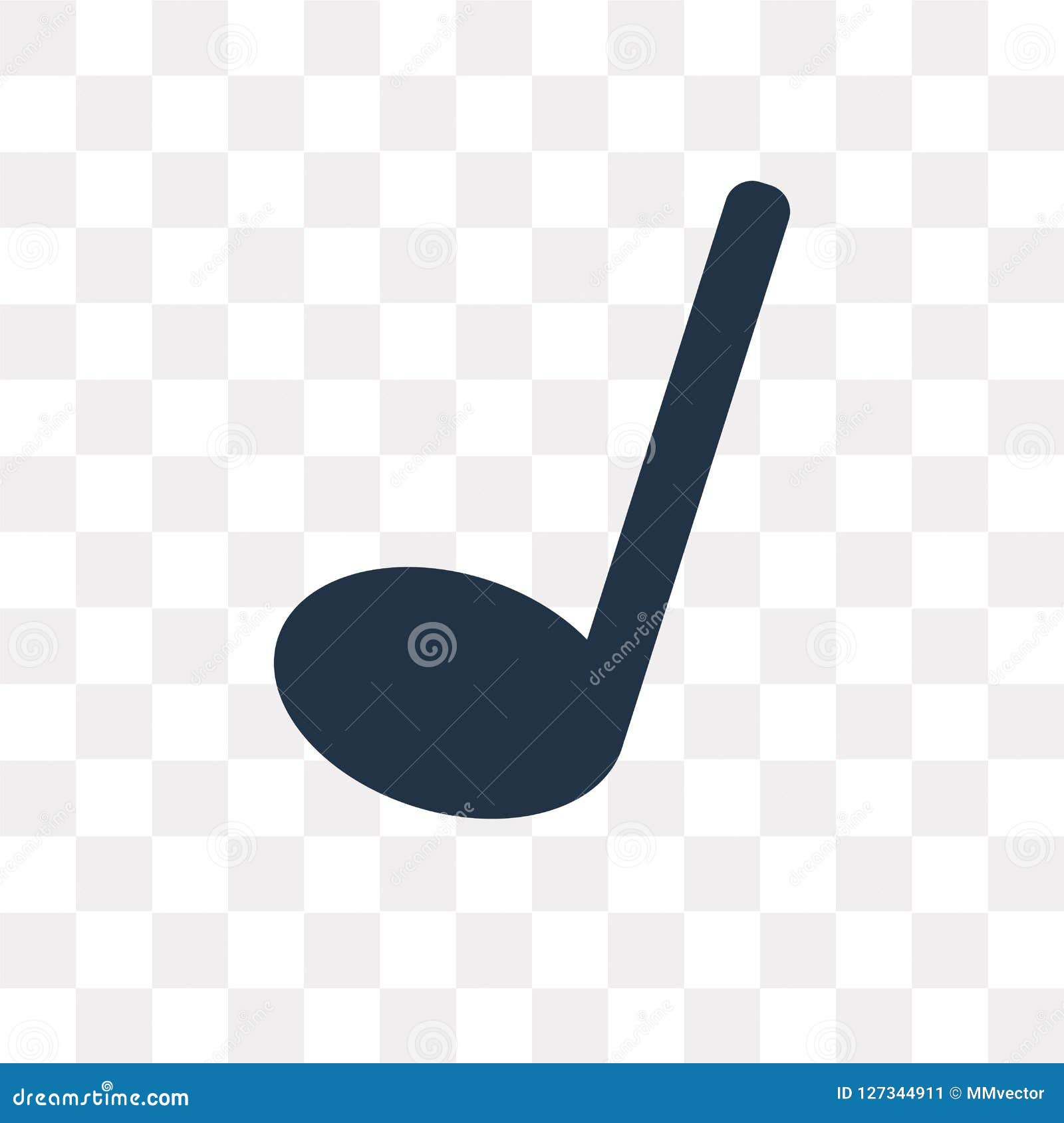 Quarter Note Vector Icon Isolated on Transparent Background, Qua Stock ...