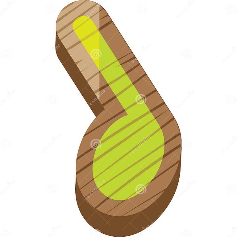 Quarter Note. Vector Illustration Decorative Background Design Stock ...