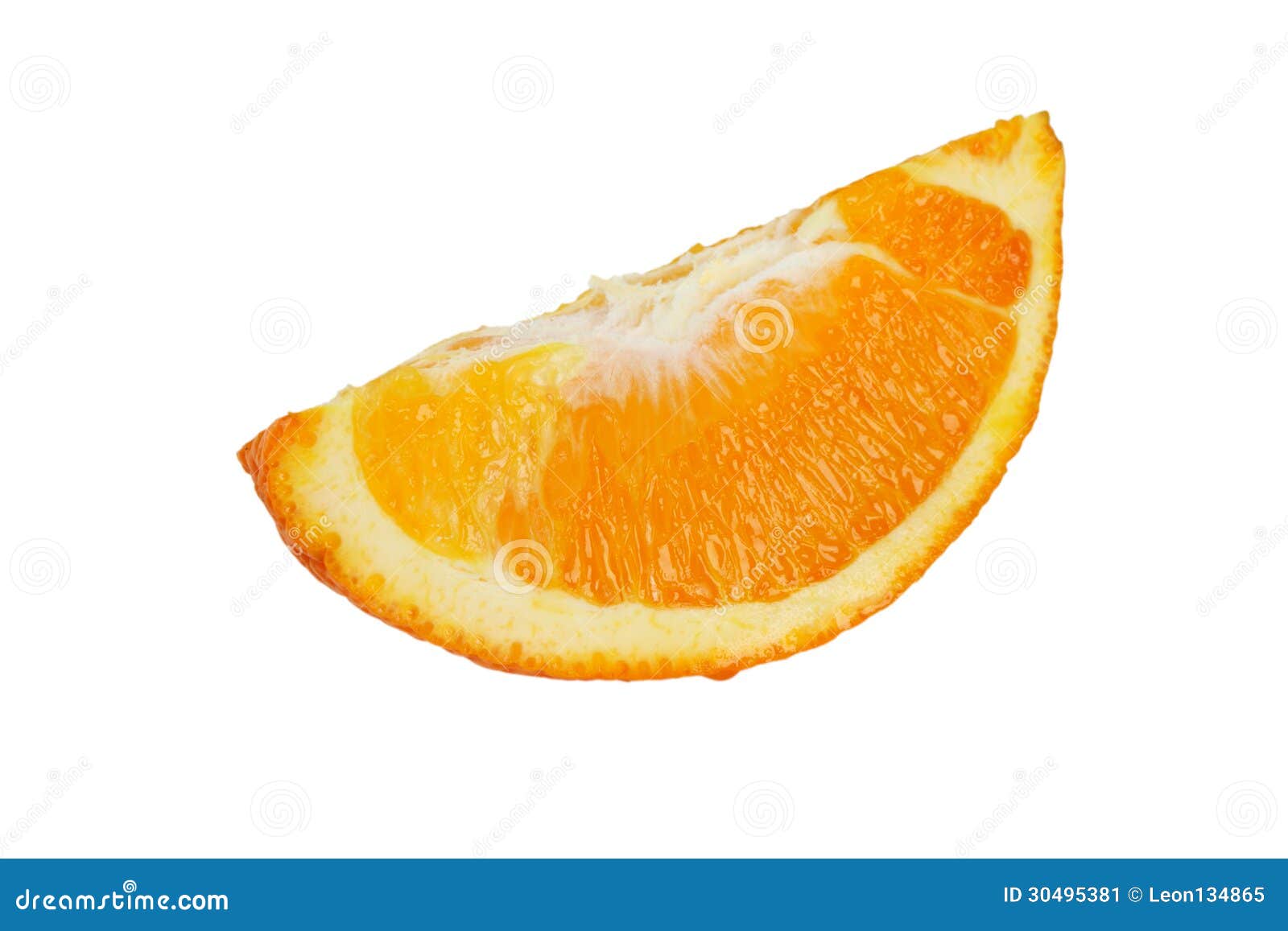 A quarter of an orange stock image. Image of healthy - 30495381