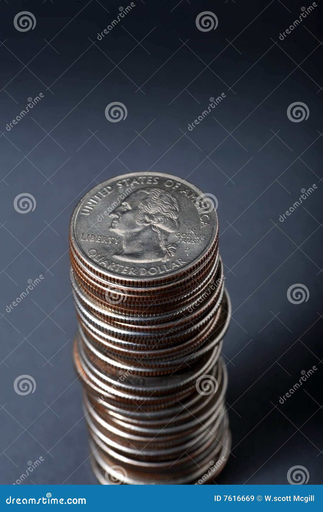 Quarter s stock image. Image of shiny, collect, dollar - 7616669