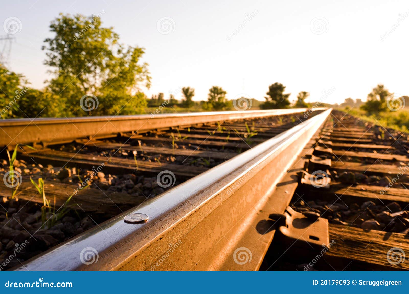 Quarter on the Track stock image. Image of travel, scene - 20179093